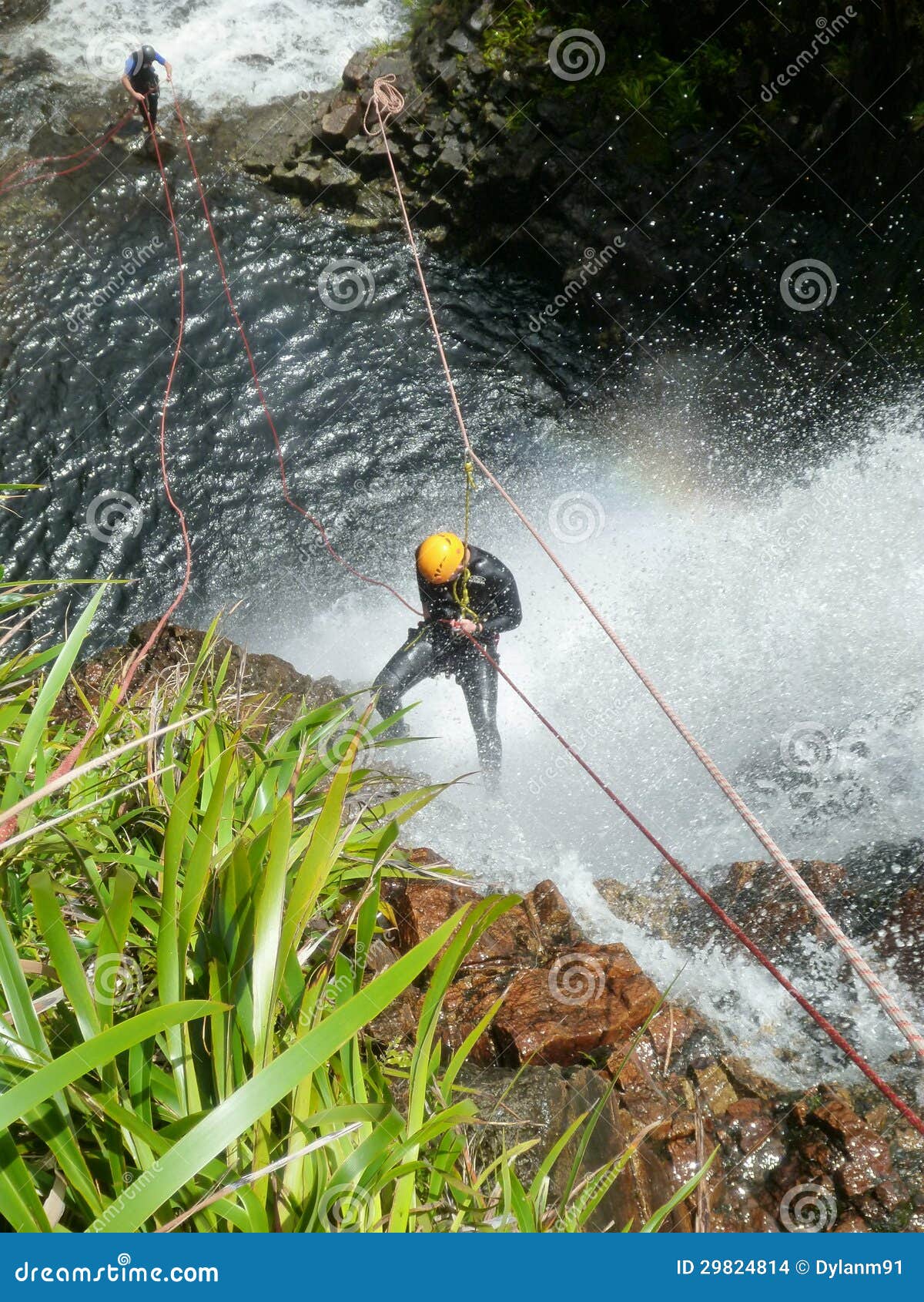 Waterfall Abseil editorial stock image. Image of outdoors - 29824814