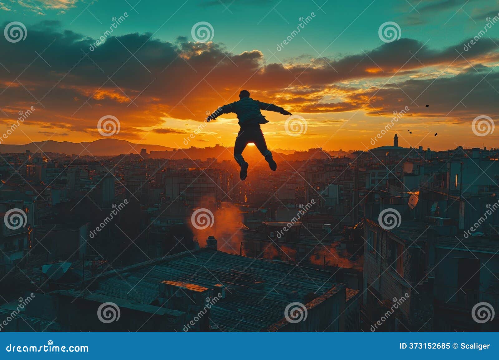 Dramatic Silhouette Of Volcanic Eruption And Tornado A Powerful Clash ...