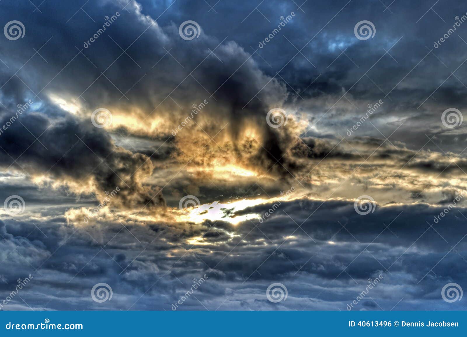 Dramatic skies in HDR stock photo. Image of dynamic, sunset - 40613496