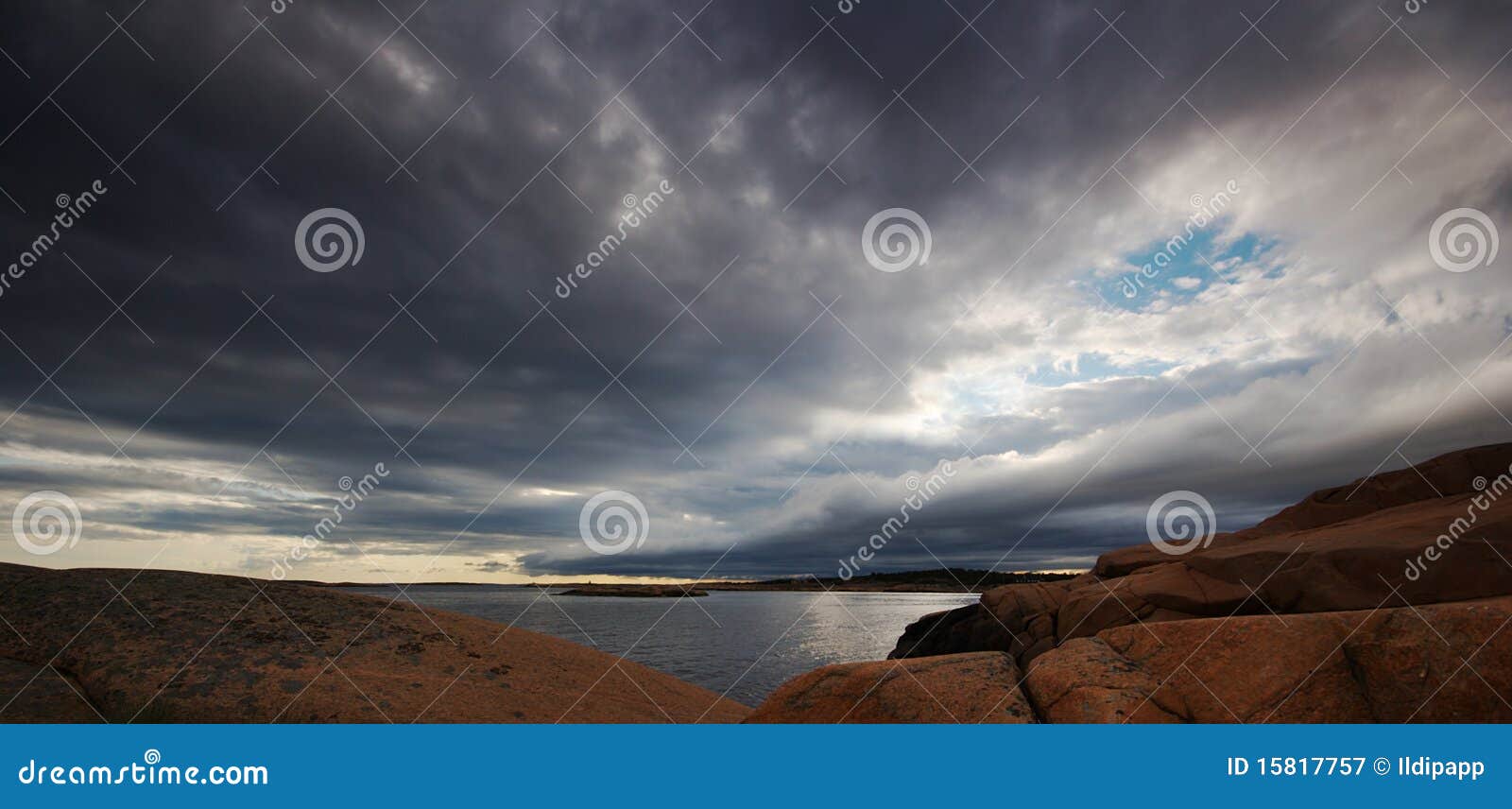 Dramatic Sky stock image. Image of scandinavia, water - 15817757