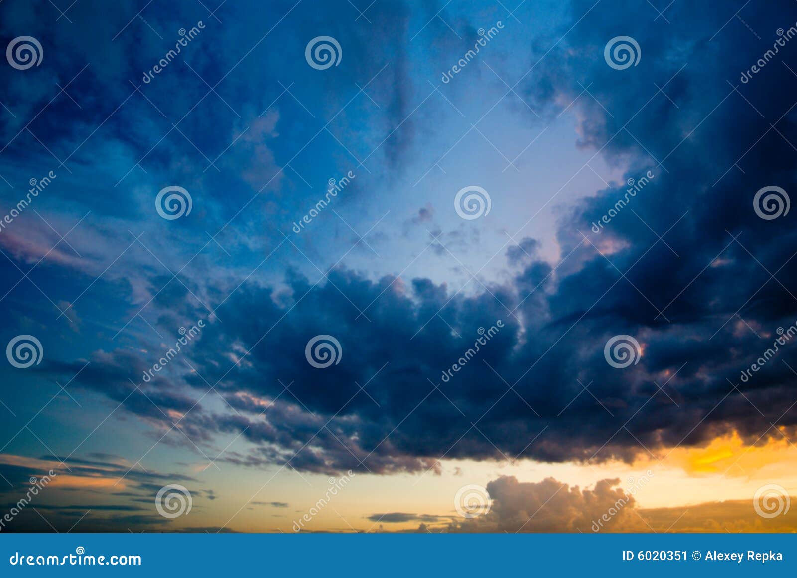 Dramatic sky stock image. Image of cloud, twilight, storm - 6020351