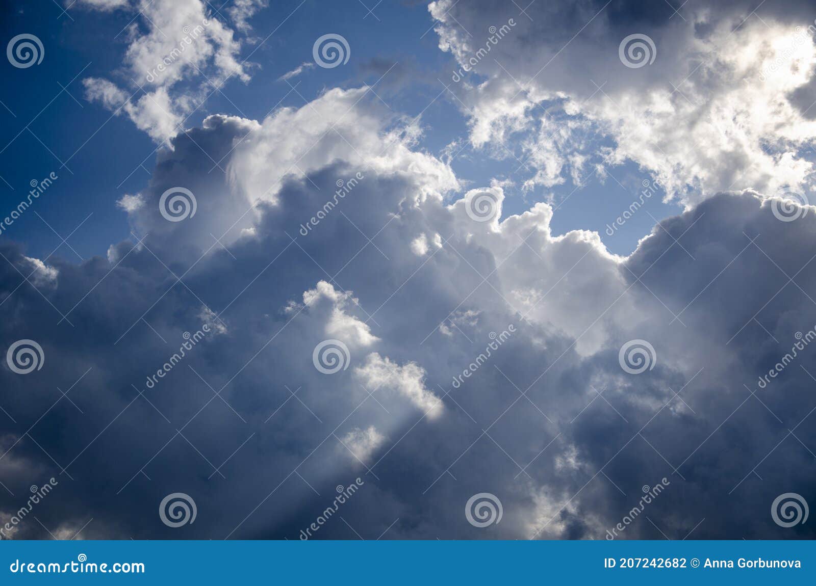 Dramatic Sky Background with Gray Clouds Stock Photo - Image of clean ...