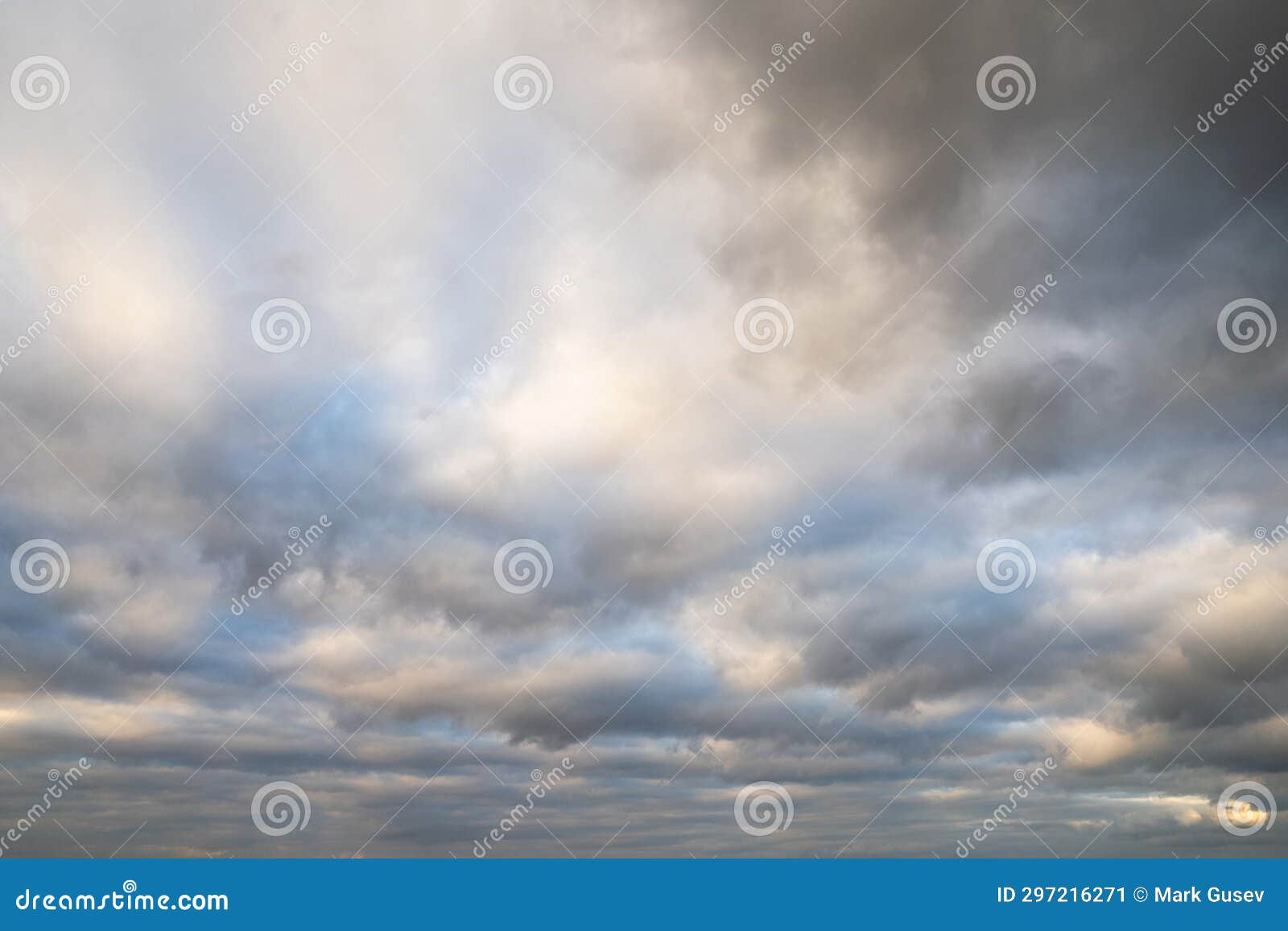 Dramatic Sky Background with Strong Blue Color , Nature Scene Stock ...