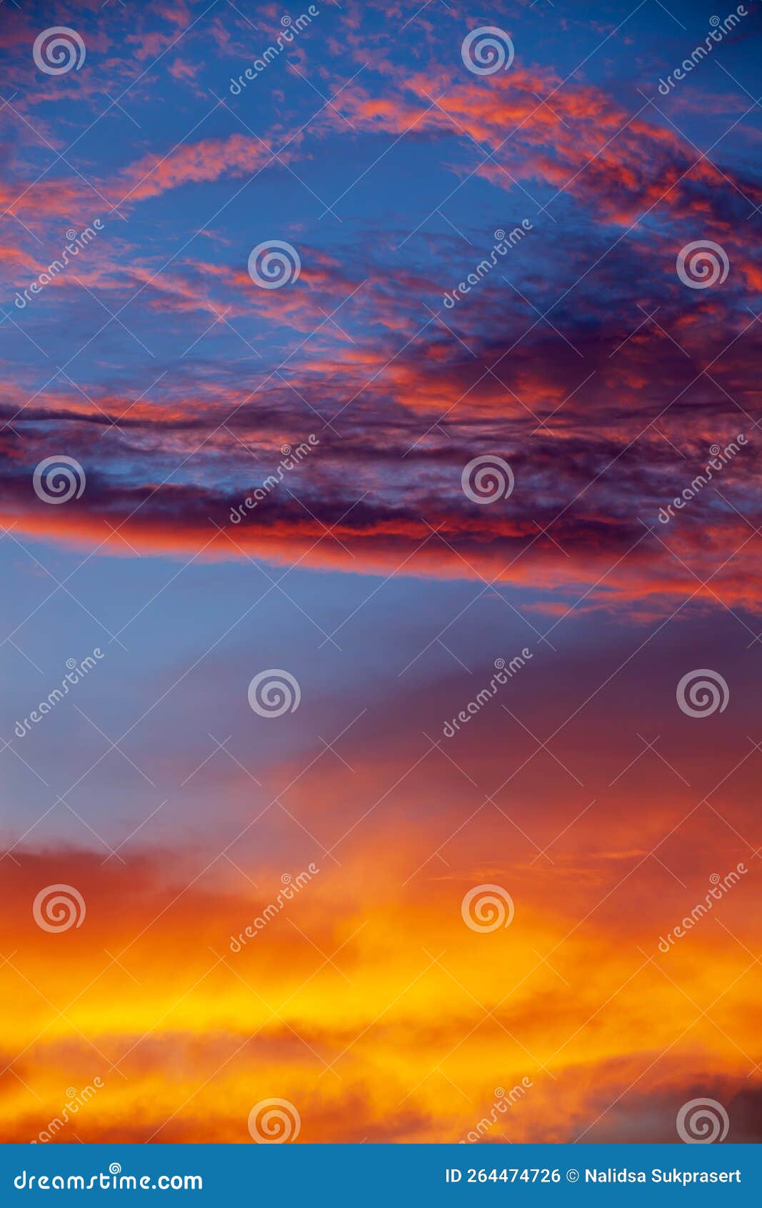 Sunset Cloudscape Background Natural Pattern Stock Photo - Image of ...