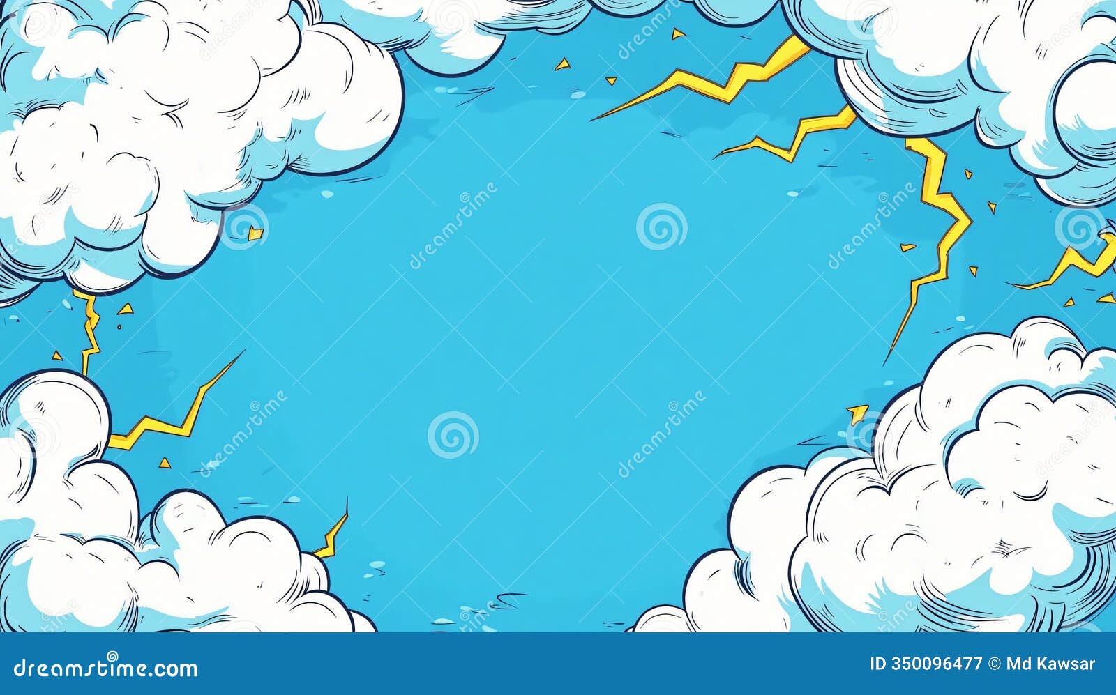 Dramatic Sky Comic Book Background: Clouds, High Quality Image Stock ...