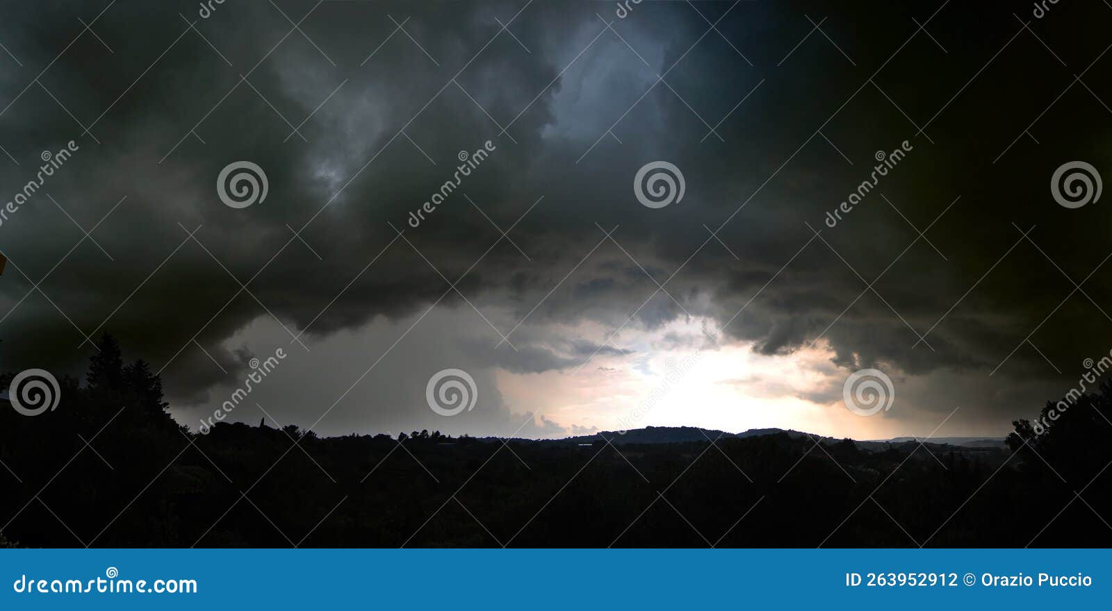 Dramatic Sky, Cyclone. Gray Storm Clouds Filled with Rain Stock Photo ...