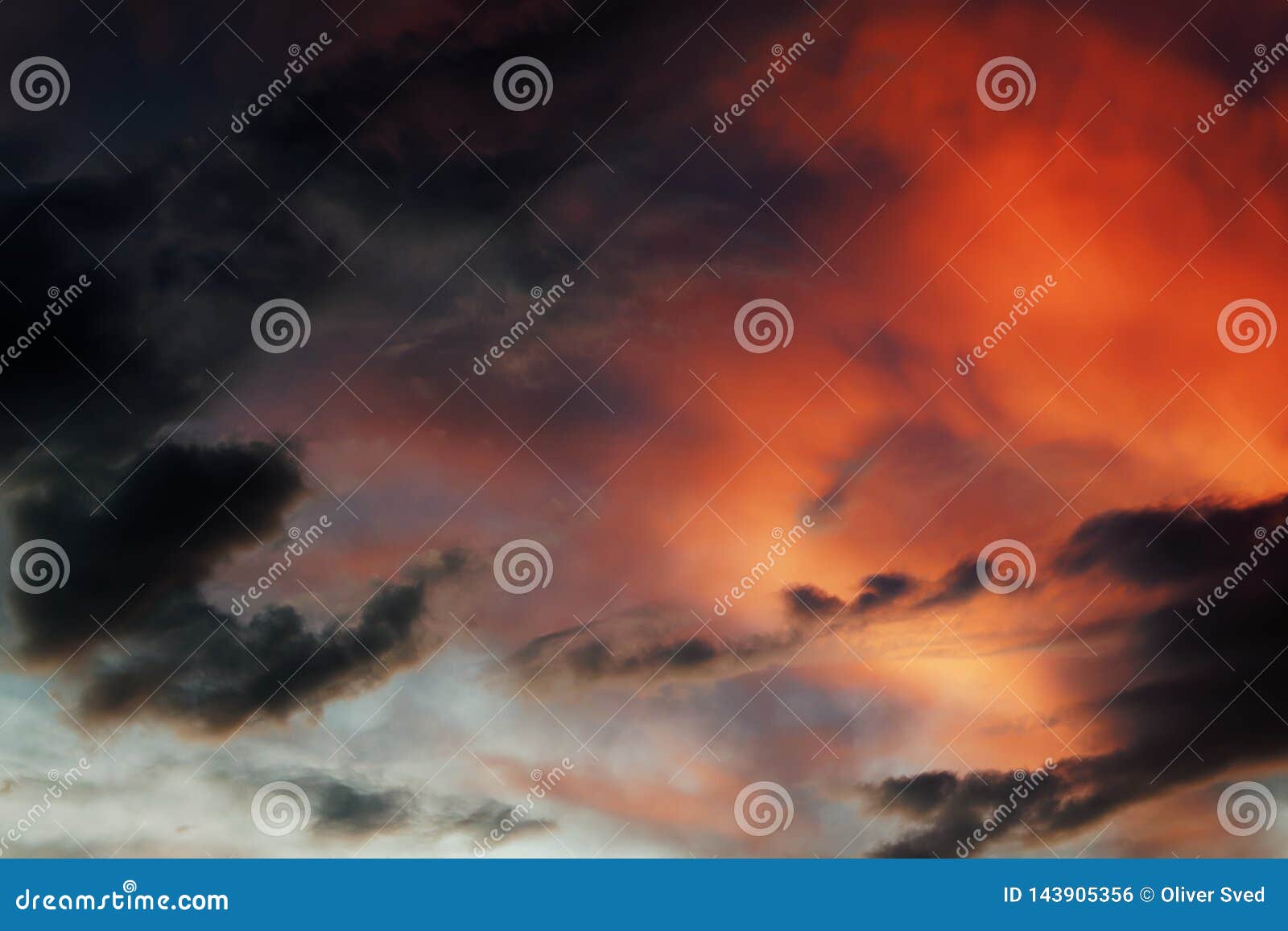 Dramatic Sky with Dark Red Clouds Stock Photo - Image of cloudy ...