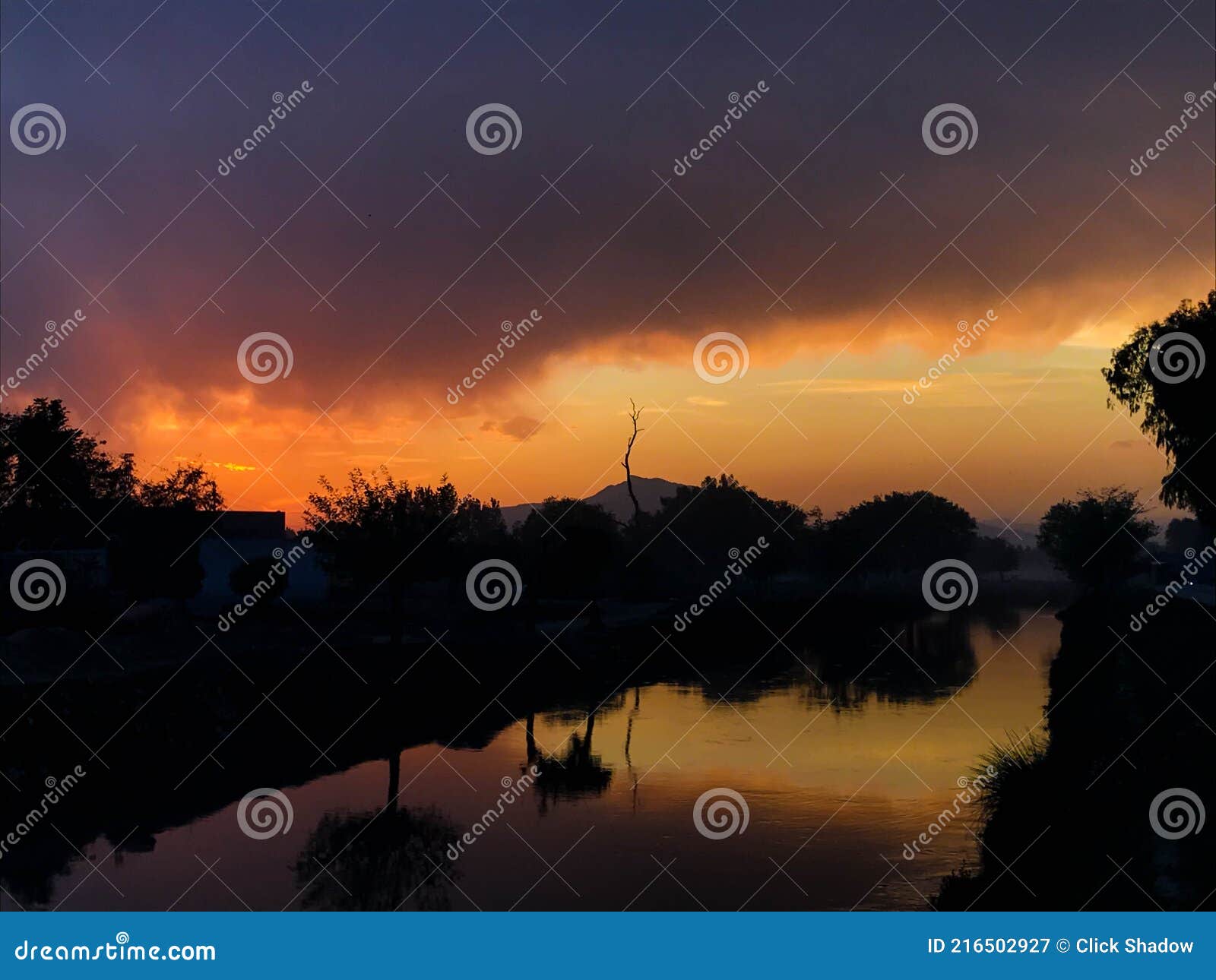 Dramatic Sky Looks Cool in Evening Stock Image - Image of dramatic ...