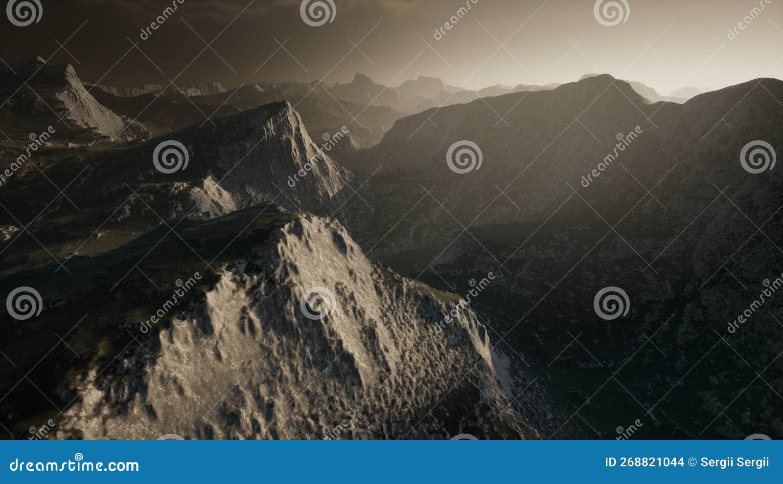 Dramatic Sky Over Steps in a Mountain Stock Photo - Image of hiking ...