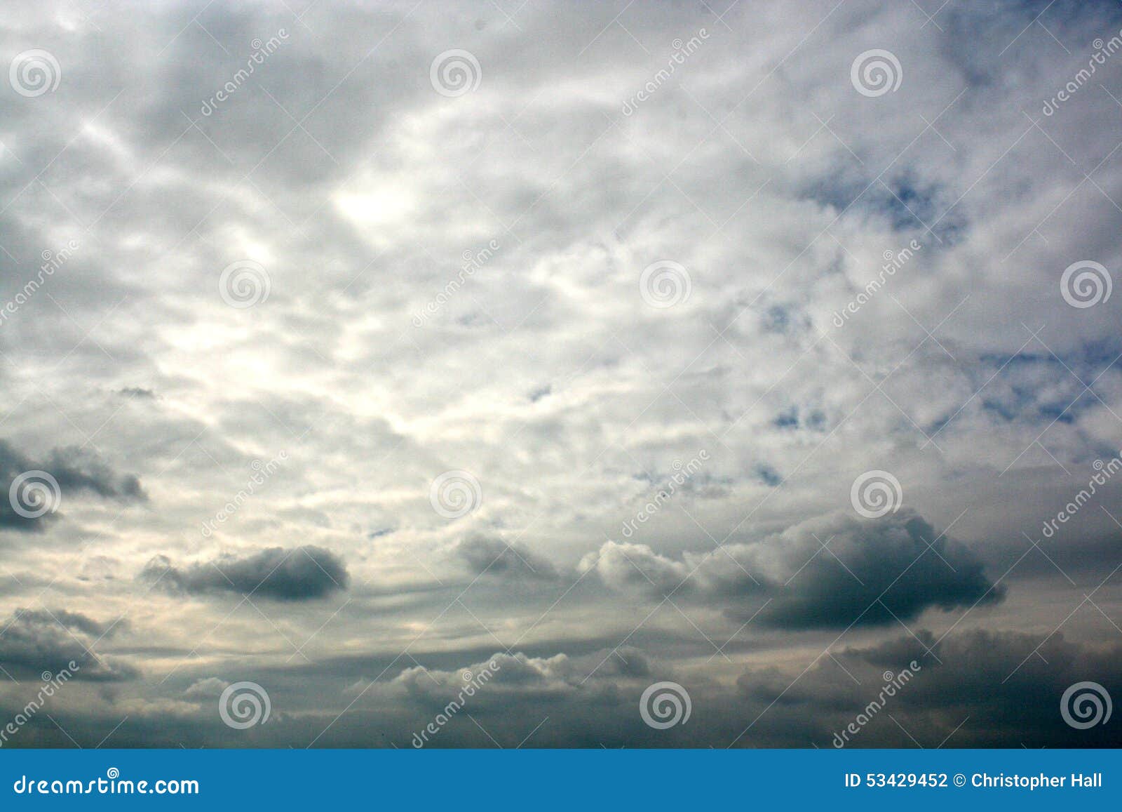 Dramatic Sky Scene with Coulds Stock Photo - Image of natural ...