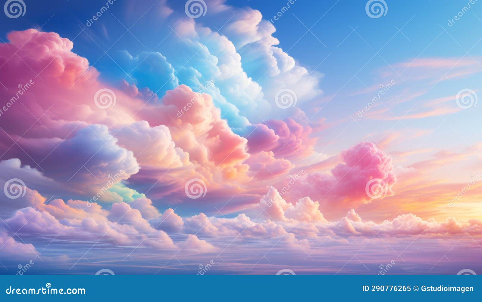Dramatic Sky, Vibrant Colors, Nature Beauty in a Sunset Generated by AI ...