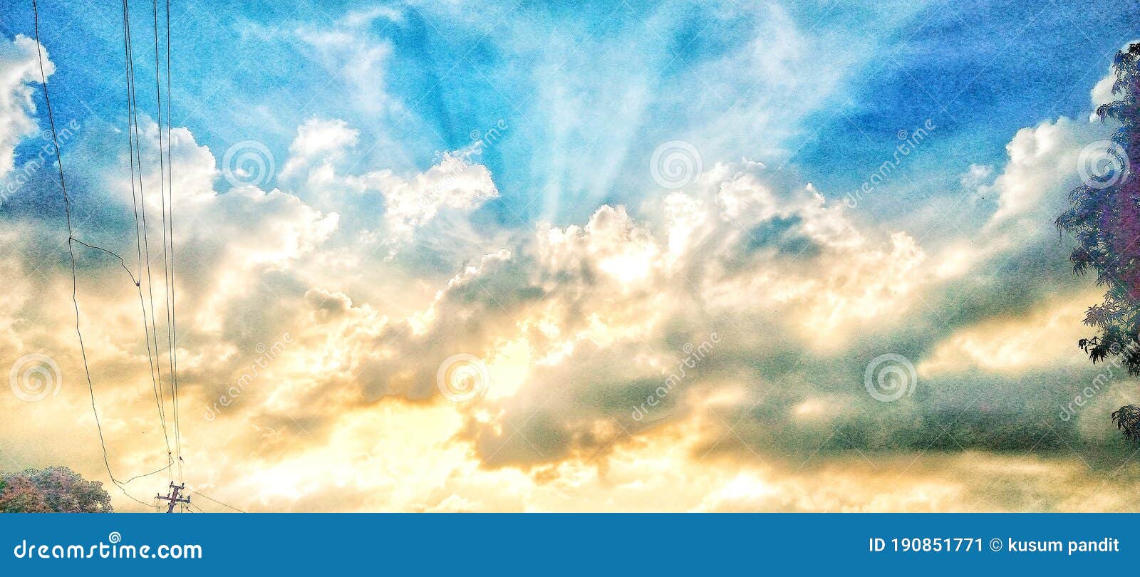 Dramatic Sky Wallpapers,natural Frsh Wallpaper Stock Image - Image of ...