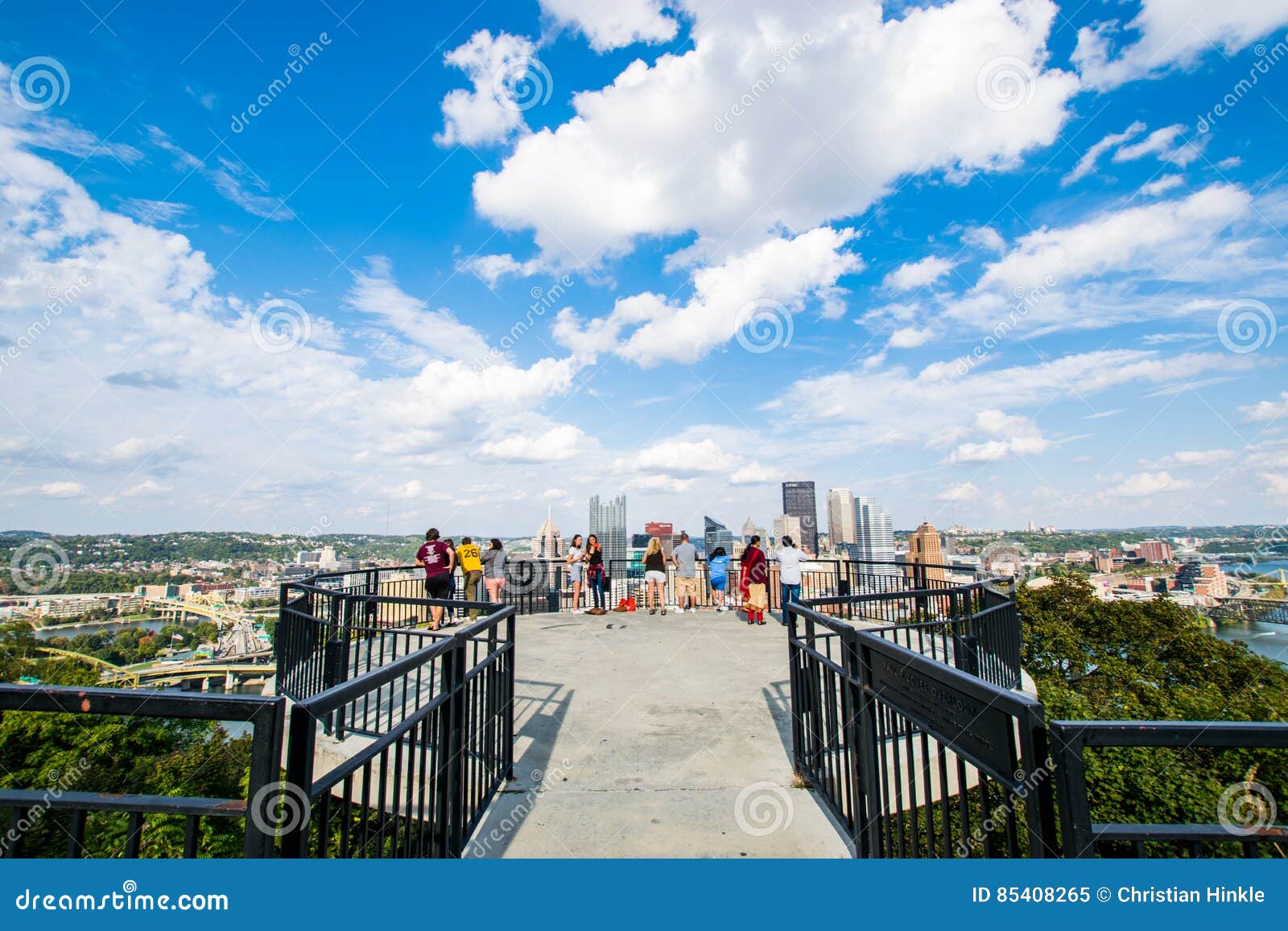 Dramatic Skyline of Downtown Above the Monongahela River in Pitt ...
