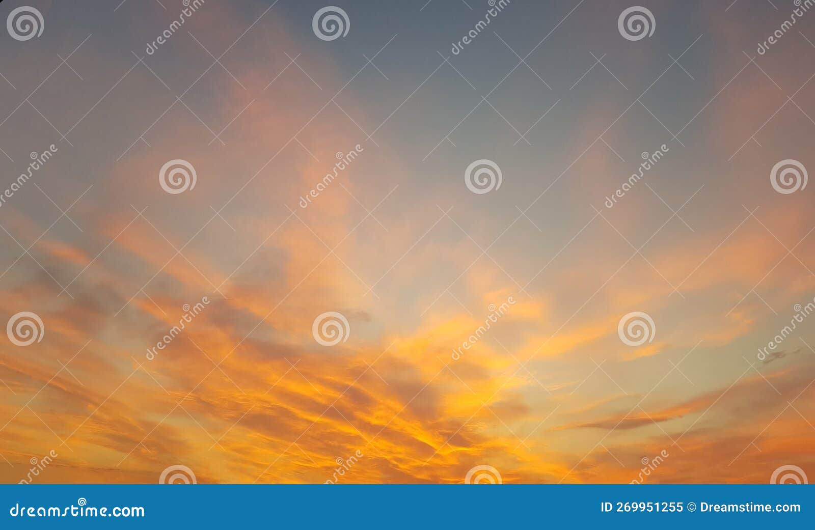 Dramatic Skyline Panorama. Night Sky with Clouds on Sunrise and Sunset ...