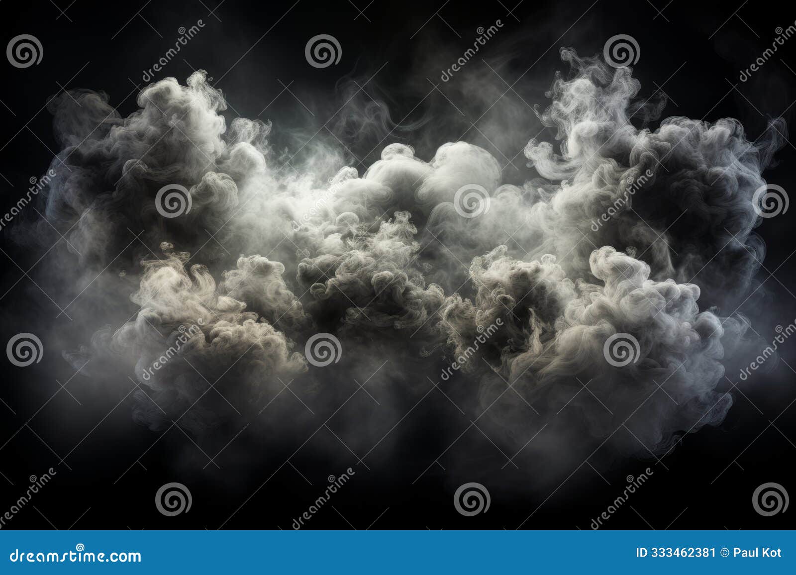 Dramatic Smoke Explosion with Hollow Center Creating a Spooky Halloween ...