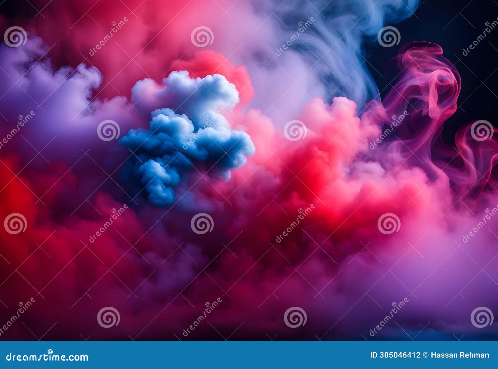 Dramatic Smoke Exploding Outwards For Spooky Halloween Background AI ...