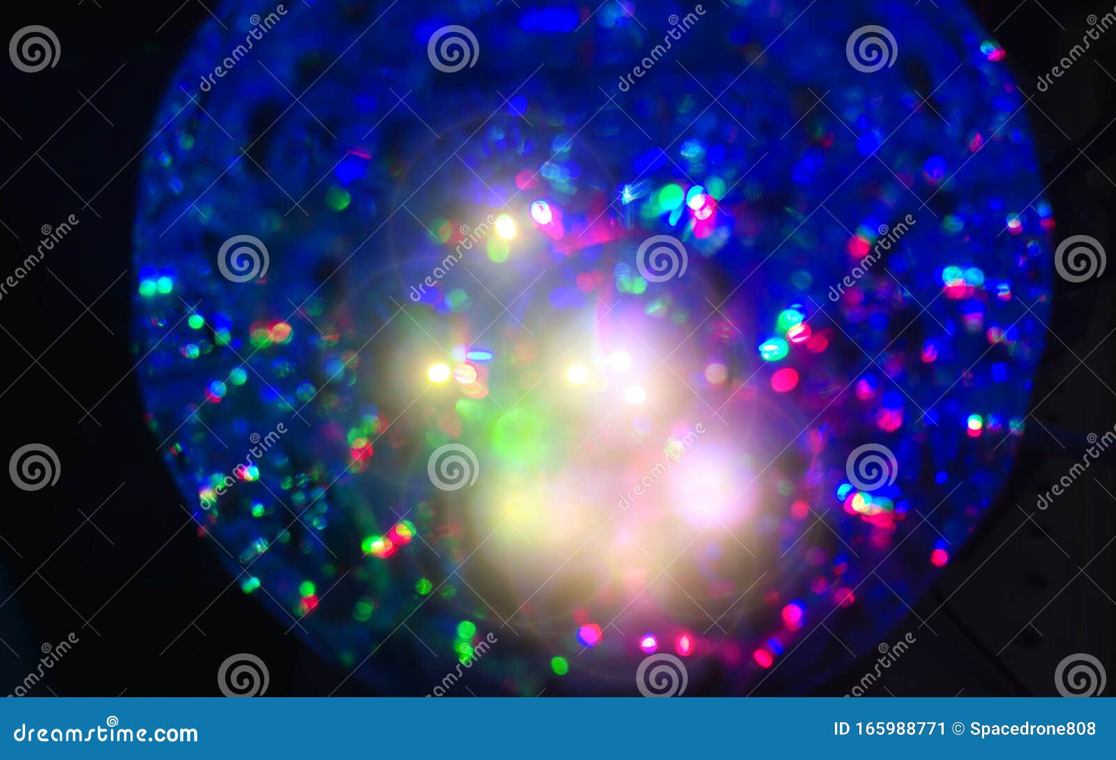 Dramatic Space Glowing Bokeh Background Stock Image - Image of ...