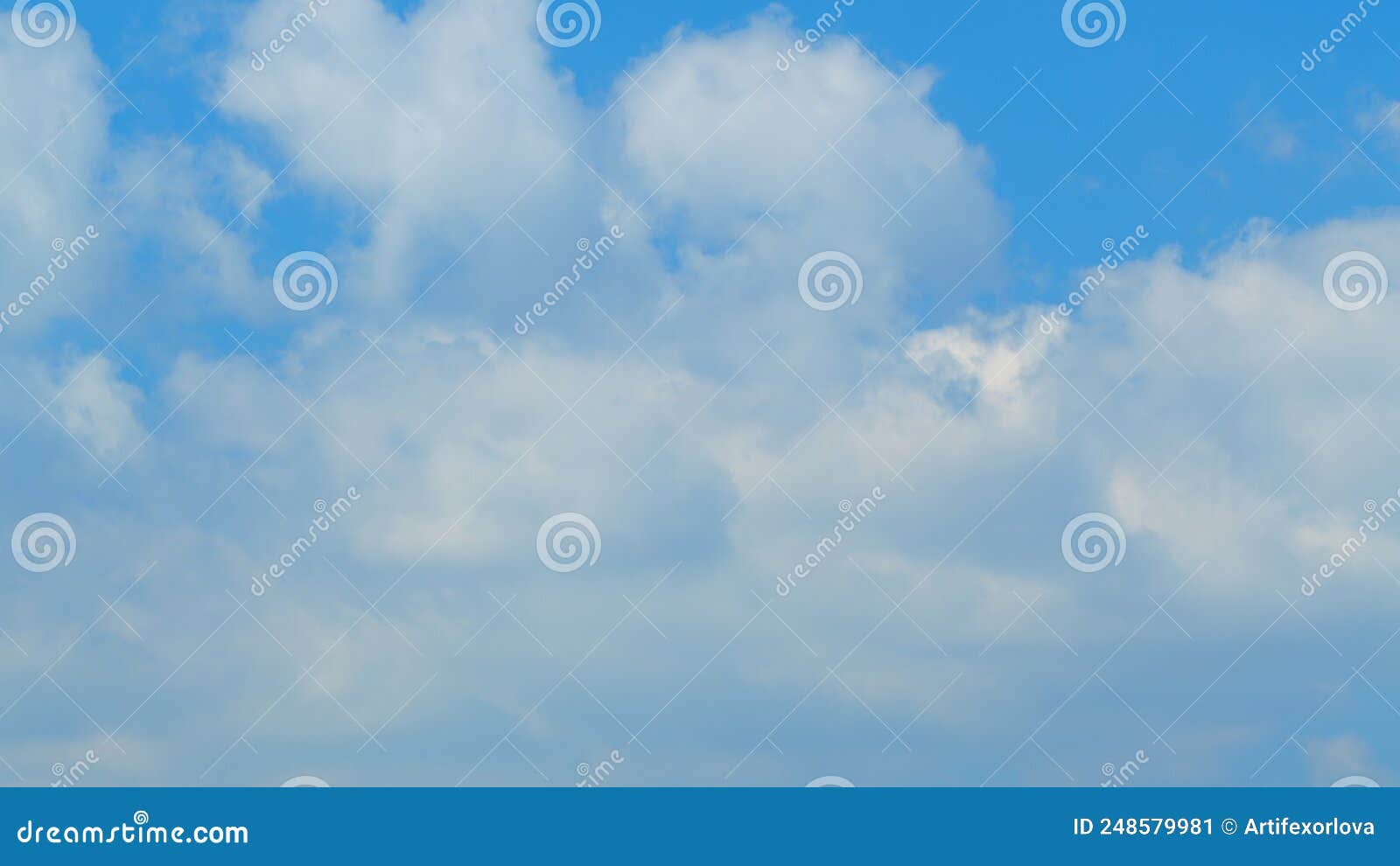 Dramatic Spring Cloudscape. Blue Sky White Clouds. Changing Cloudscape Stock Video - Video of ...