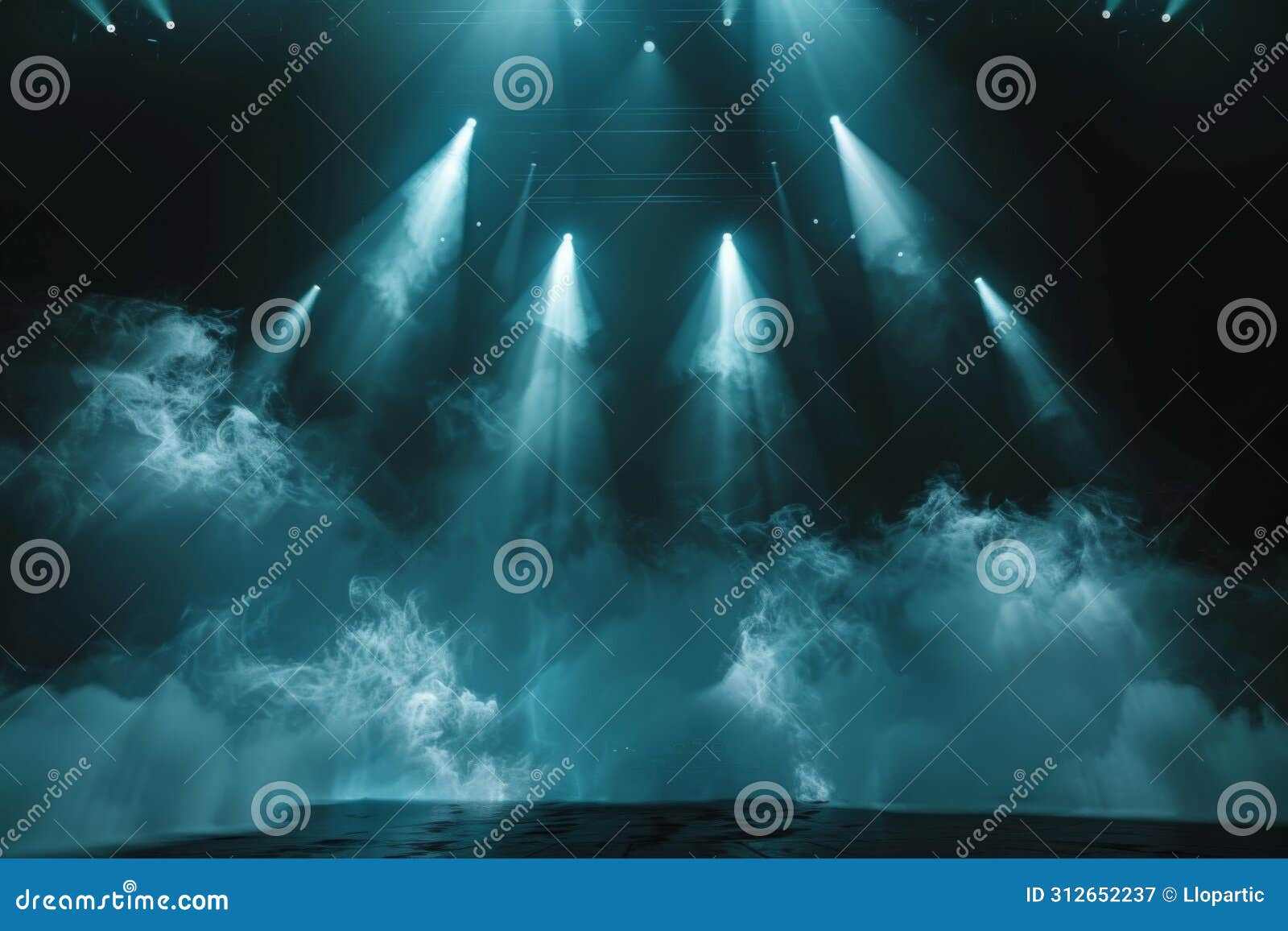 Dramatic Stage Lighting: Prelude To a Spectacular Show Stock ...