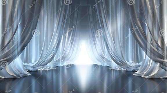 Dramatic Stage Set Using Transparent Curtains for Captivating Scene ...
