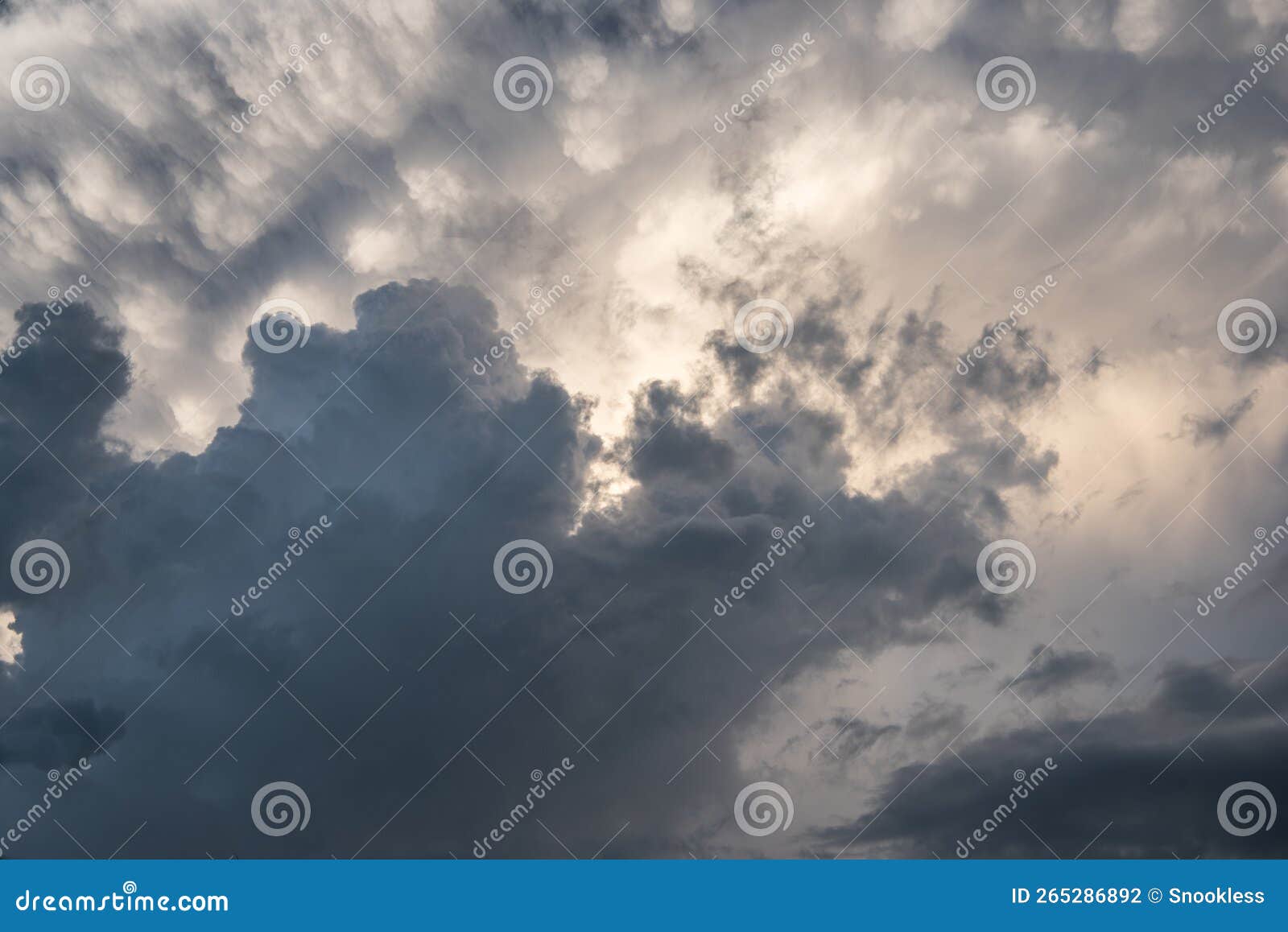 Dramatic storm clouds stock photo. Image of gradual - 265286892