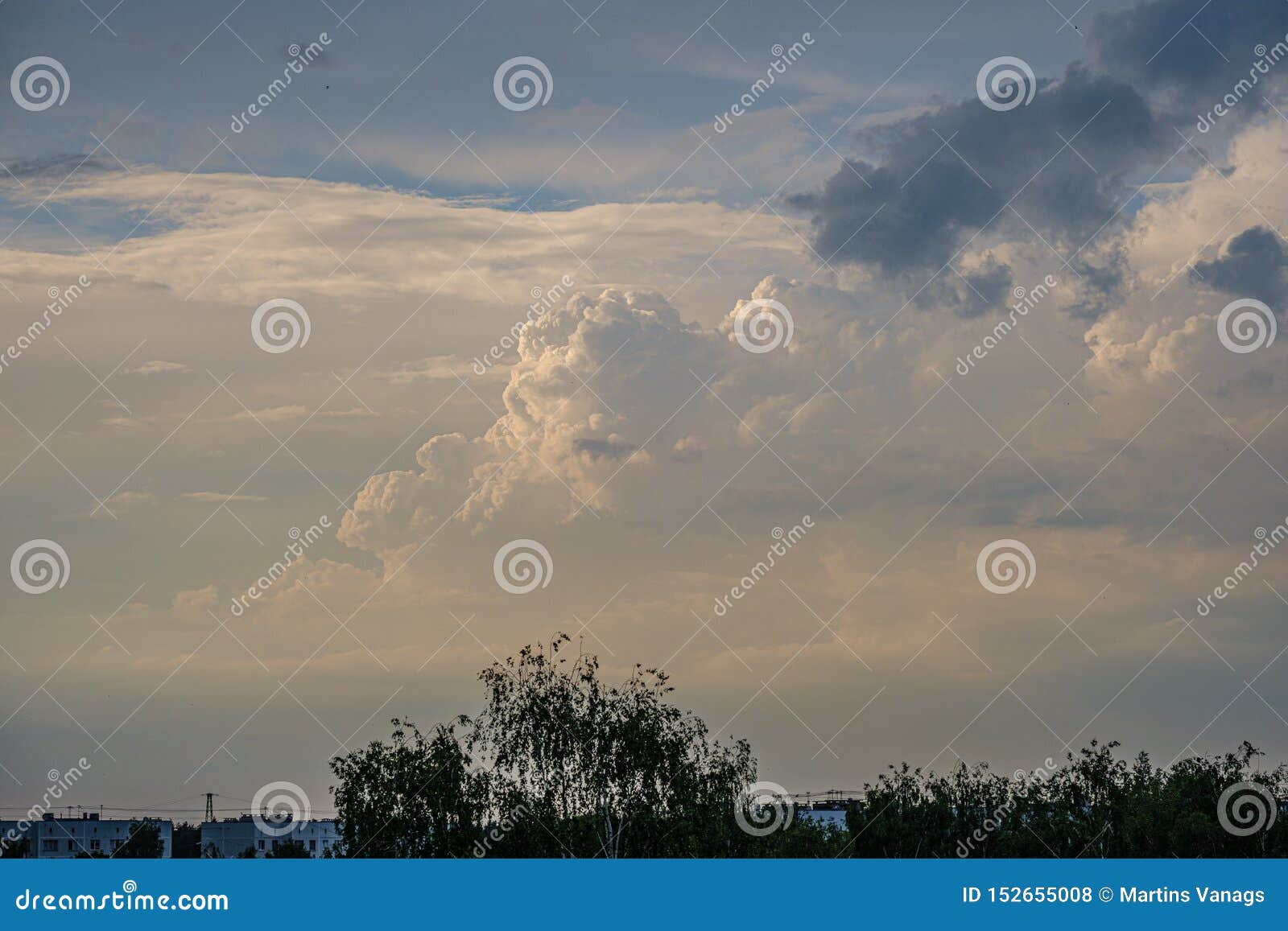 Dramatic Storm Clouds Over Country Stock Photo - Image of summer ...