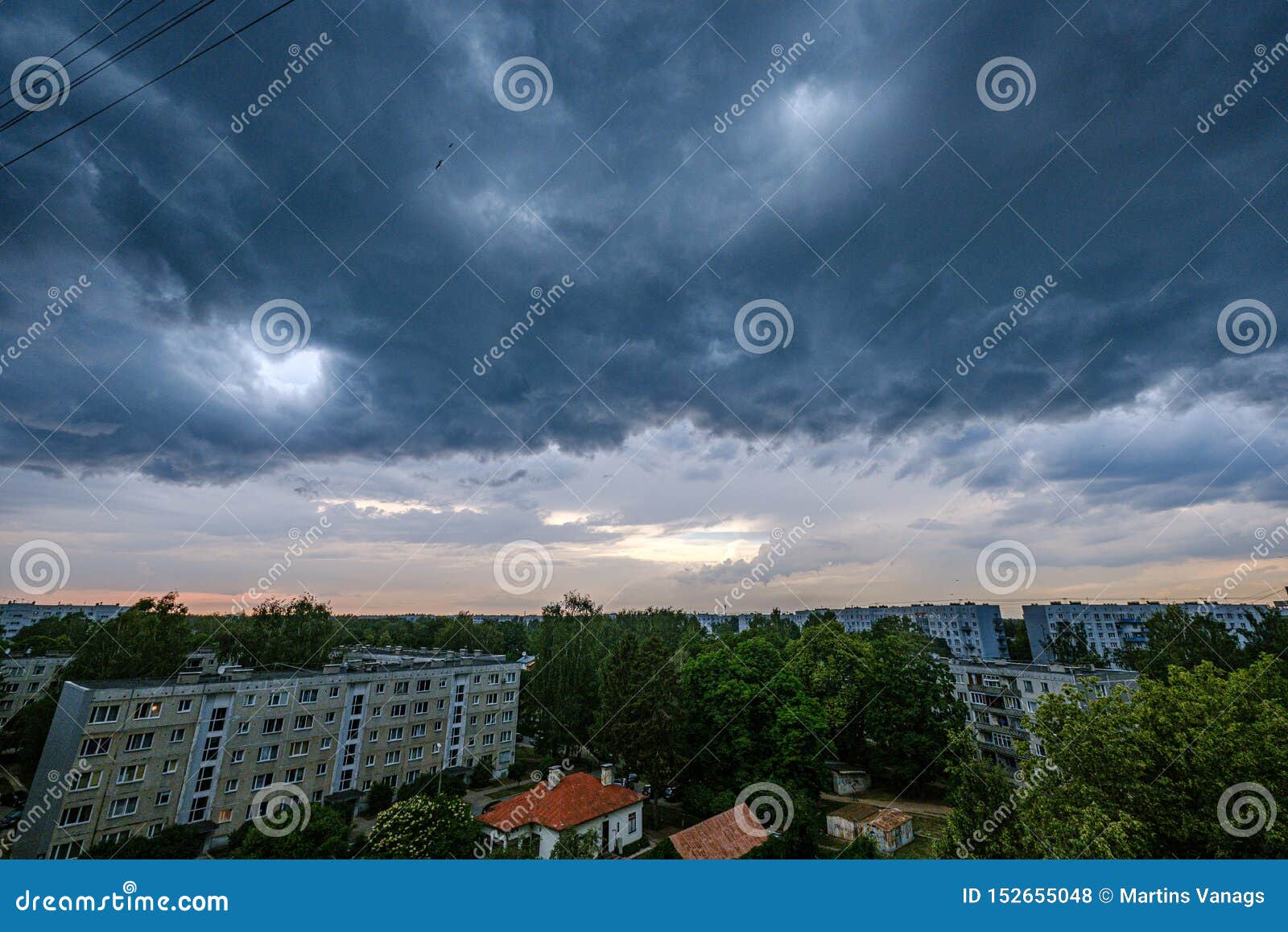 Dramatic Storm Clouds Over Country Stock Photo - Image of light, summer ...