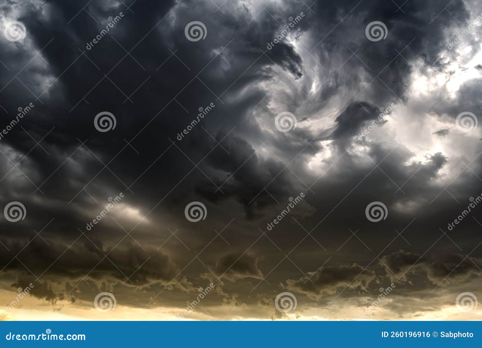 Dramatic Storm Clouds stock photo. Image of dramatic - 260196916