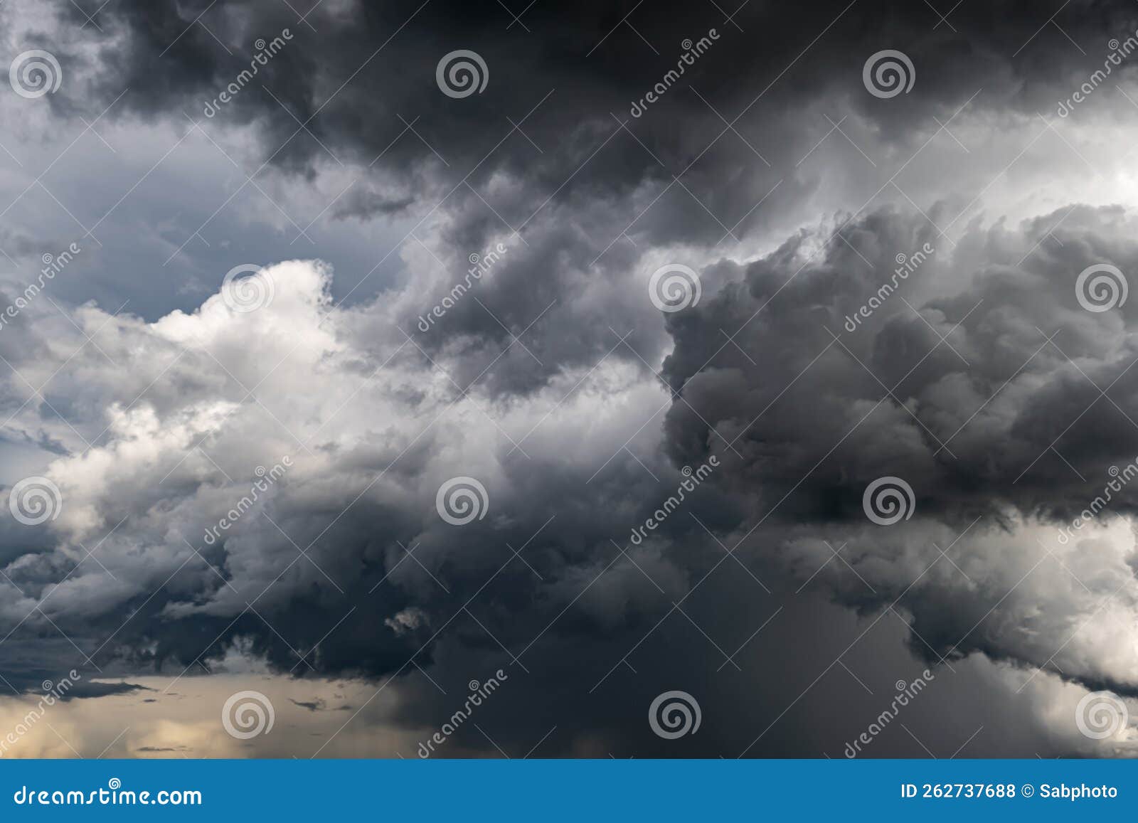 Dramatic Storm Clouds stock photo. Image of natural - 262737688