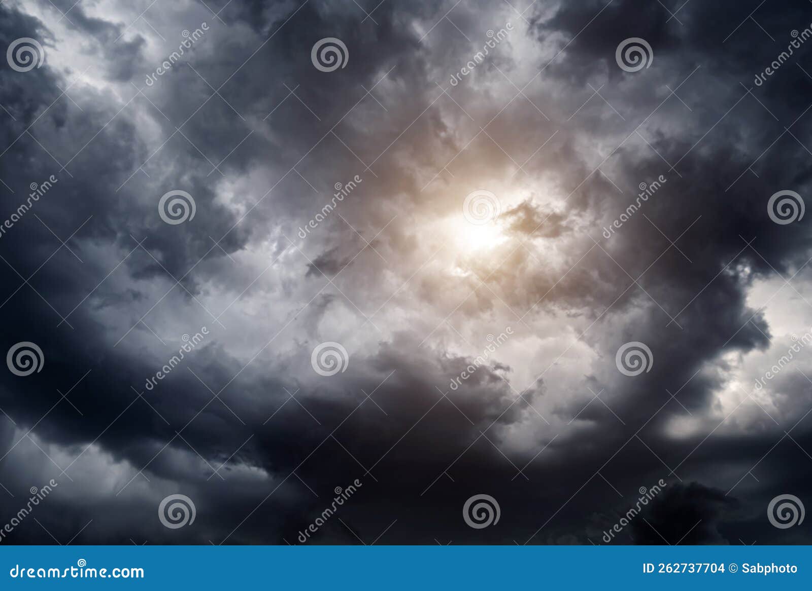 Dramatic Storm Clouds stock photo. Image of ominous - 262737704