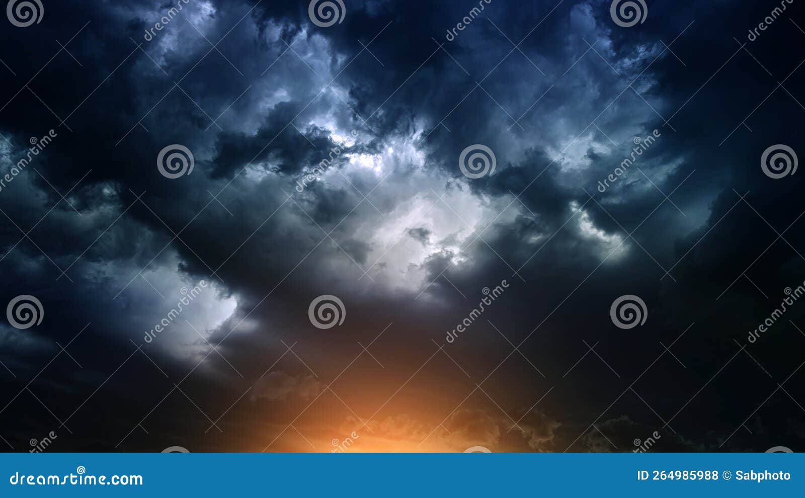 Dramatic Storm Clouds stock photo. Image of natural - 264985988