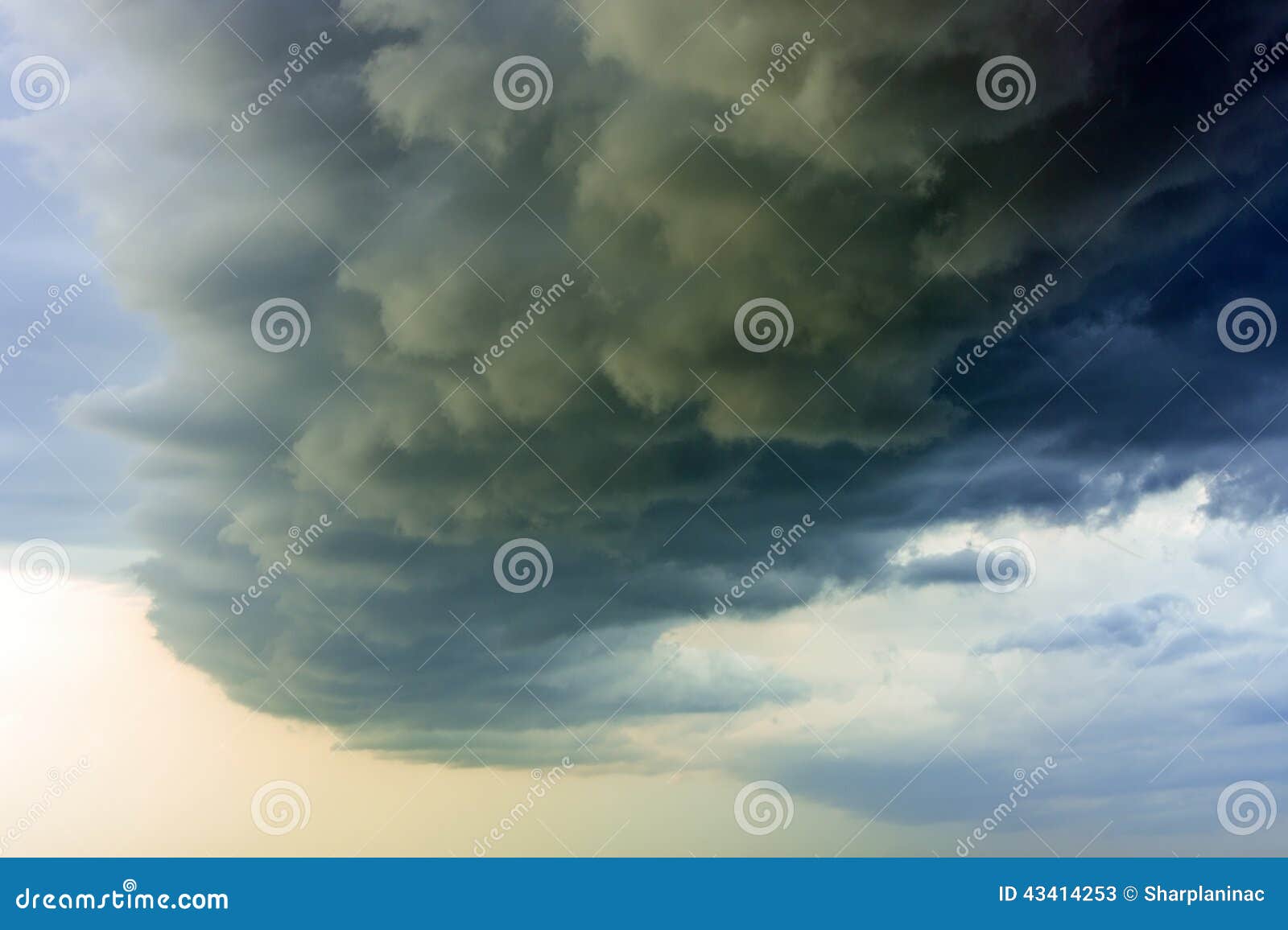 Dramatic storm clouds stock image. Image of nature, climate - 43414253