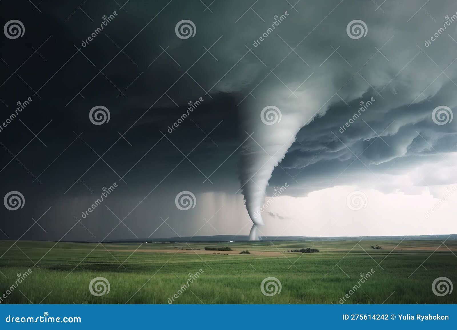 Dramatic Storm Tornado. Generate Ai Stock Illustration - Illustration ...