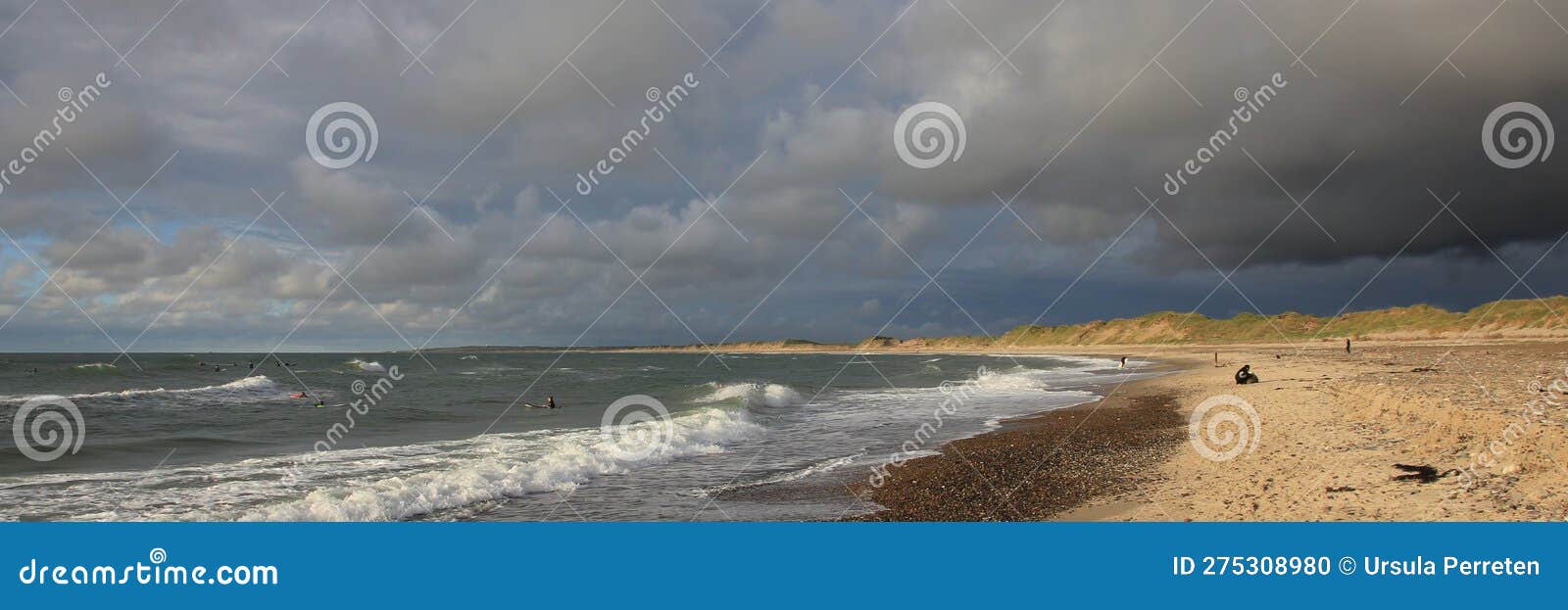 Dramatic Summer Sky Over the Beach in Klitmoller, Cold Hawaii Stock ...