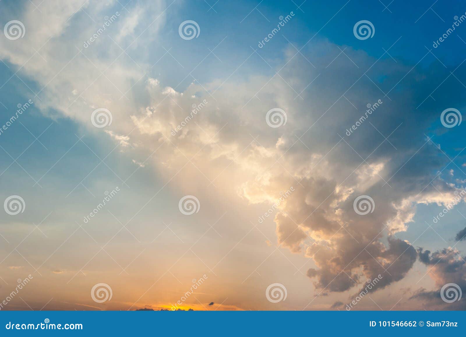 Dramatic summer sunset stock photo. Image of dawn, blue - 101546662