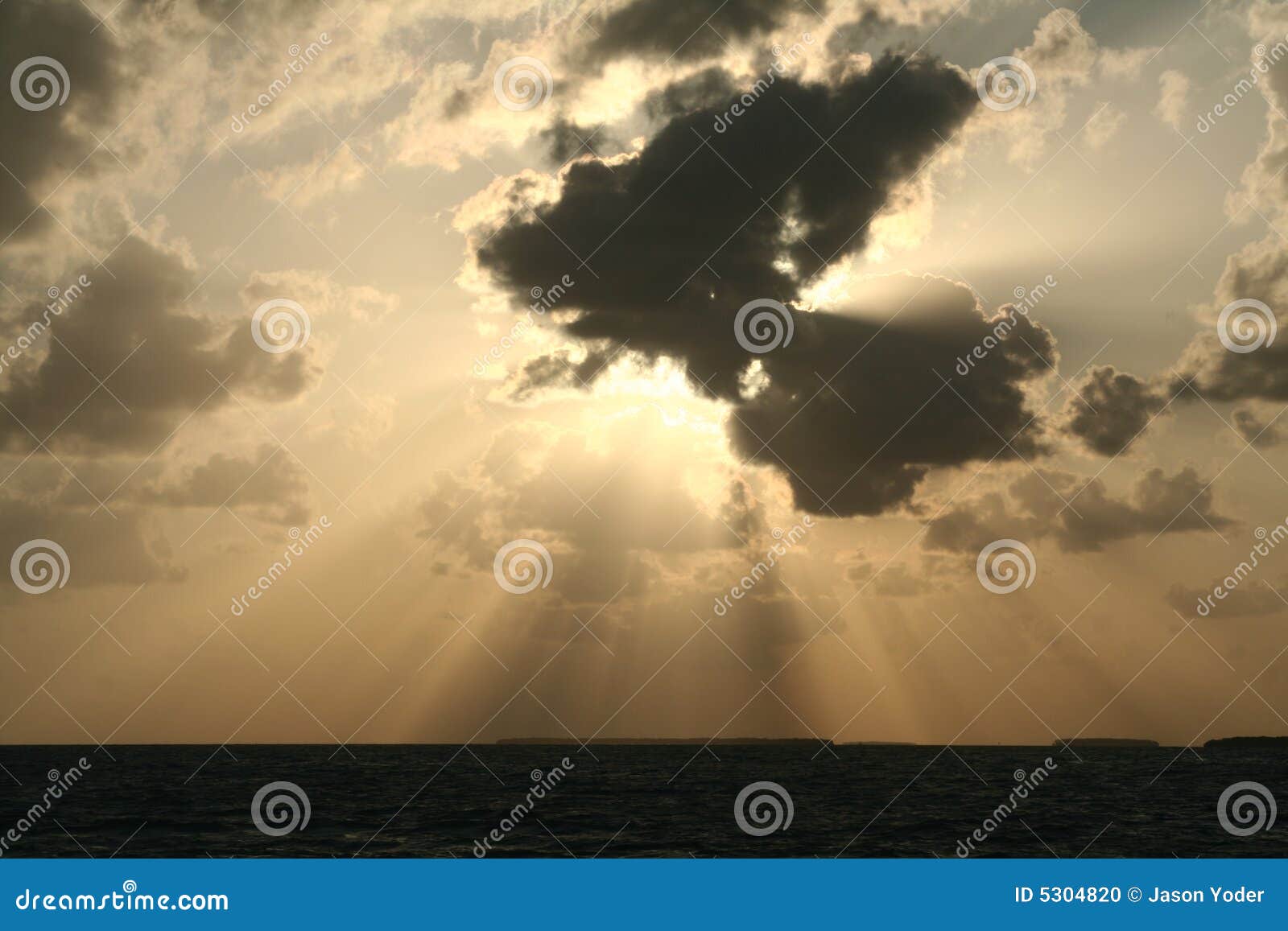 Dramatic Sun and Clouds stock photo. Image of nature, sunrise - 5304820