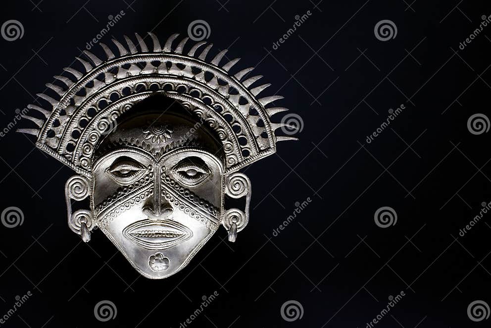 Dramatic Sun God Mask stock photo. Image of decorative - 26448104