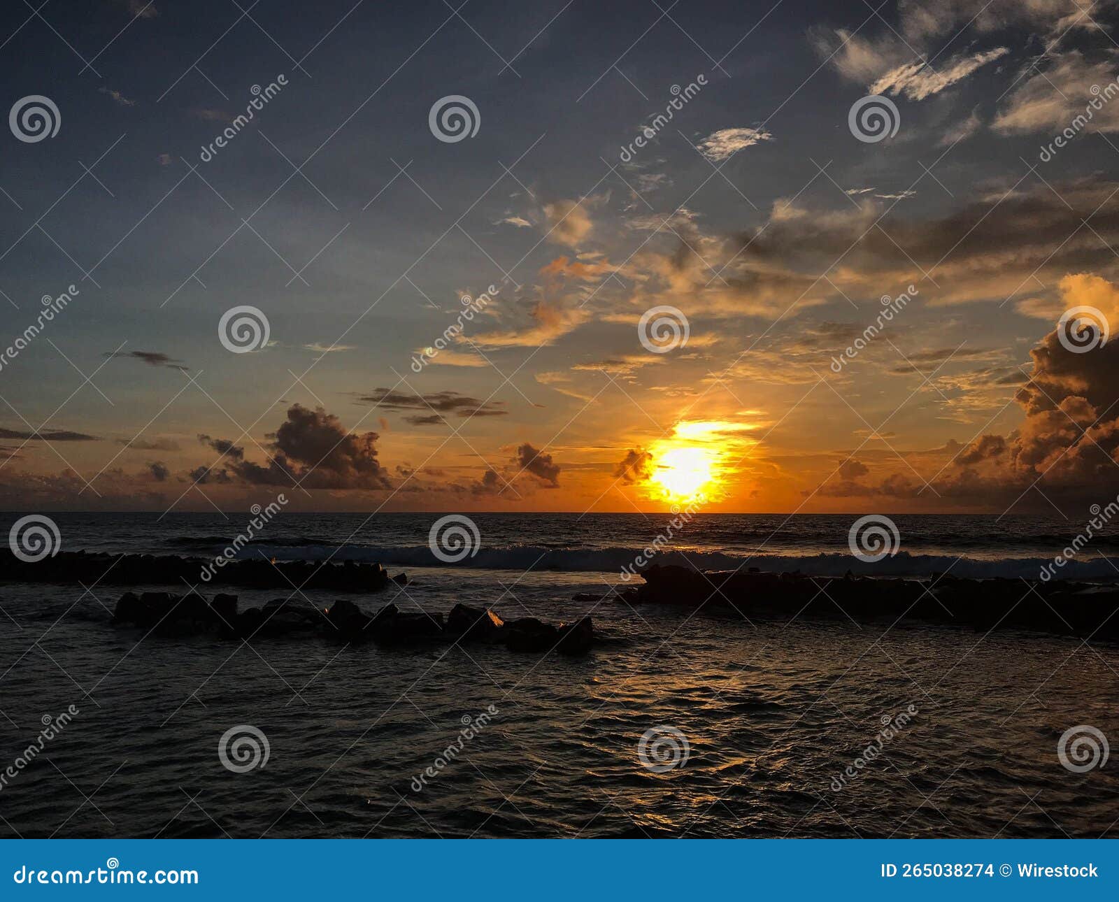 Beautiful Sunrise in Maldives Stock Photo - Image of travel, morning ...