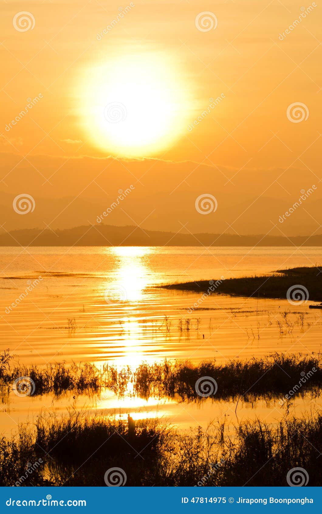 Dramatic Sunrise stock image. Image of color, reflection - 47814975