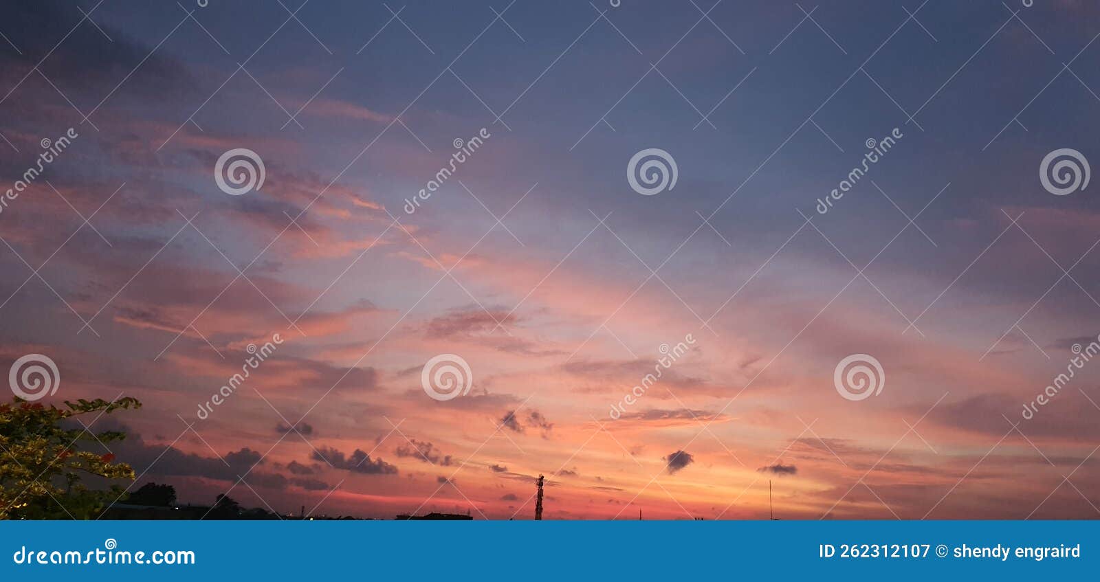 Dramatic Sunset at the Afternoon Stock Image - Image of afternoon ...