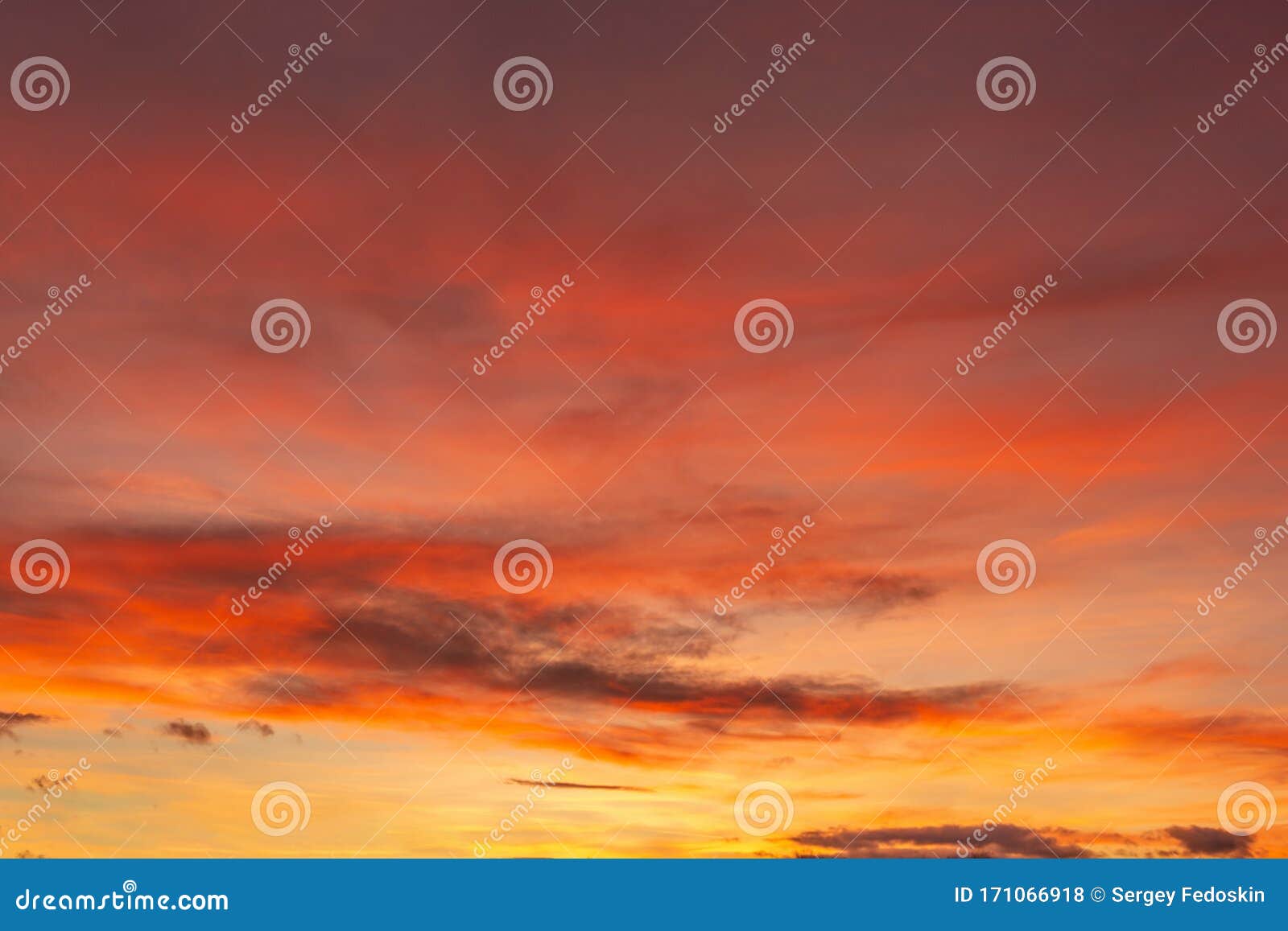 Dramatic Sunset. Background Sky at Sunset and Dawn Stock Photo - Image ...