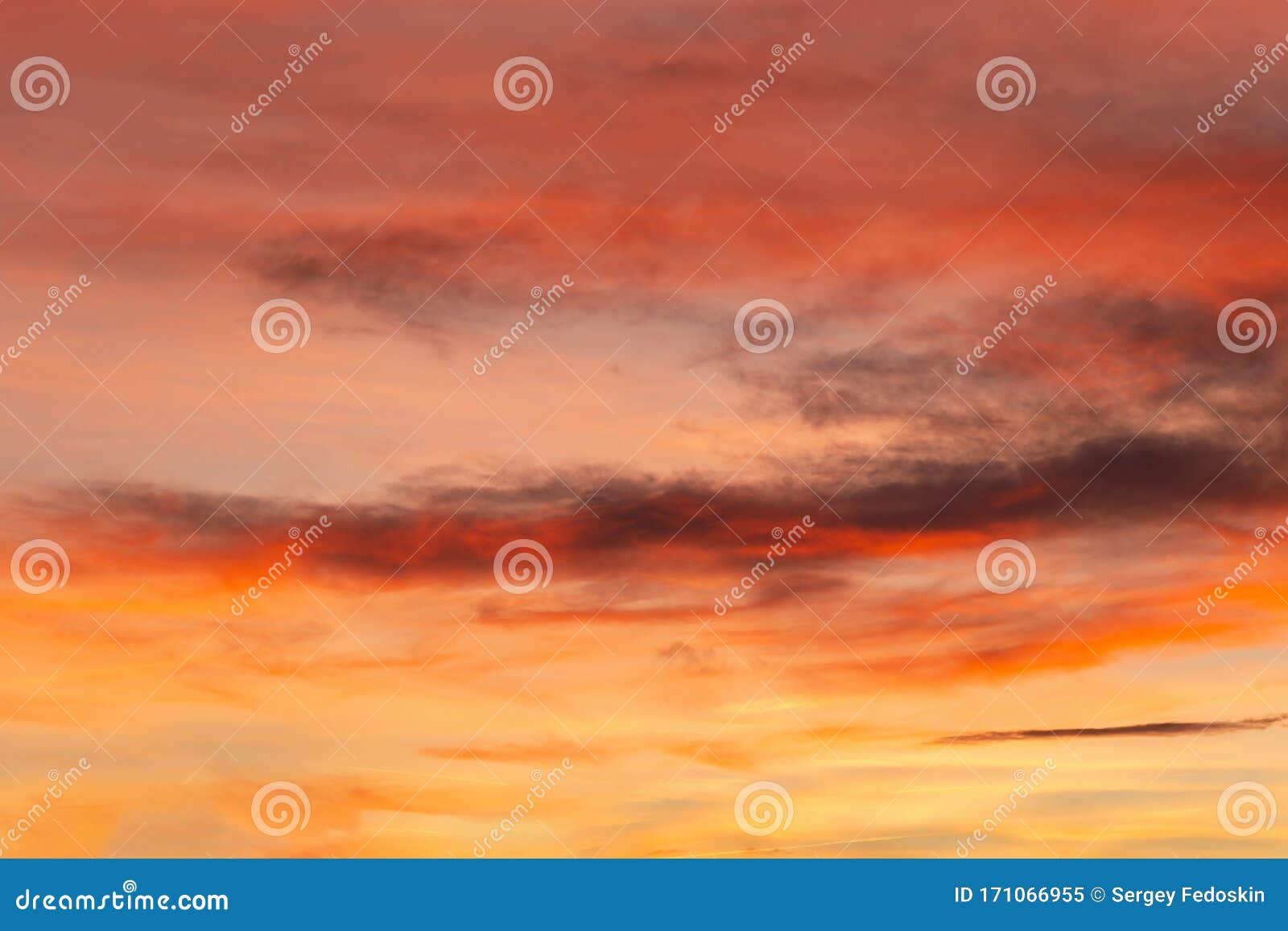 Dramatic Sunset. Background Sky at Sunset and Dawn Stock Image - Image ...
