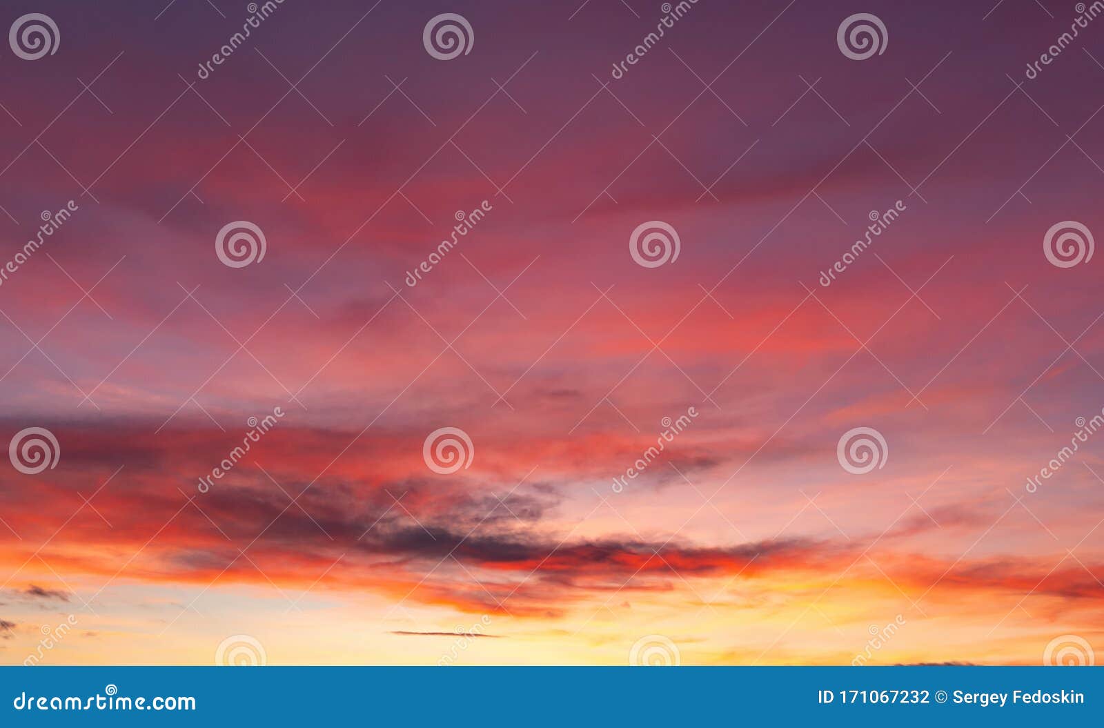 Dramatic Sunset. Background Sky at Sunset and Dawn Stock Photo - Image ...