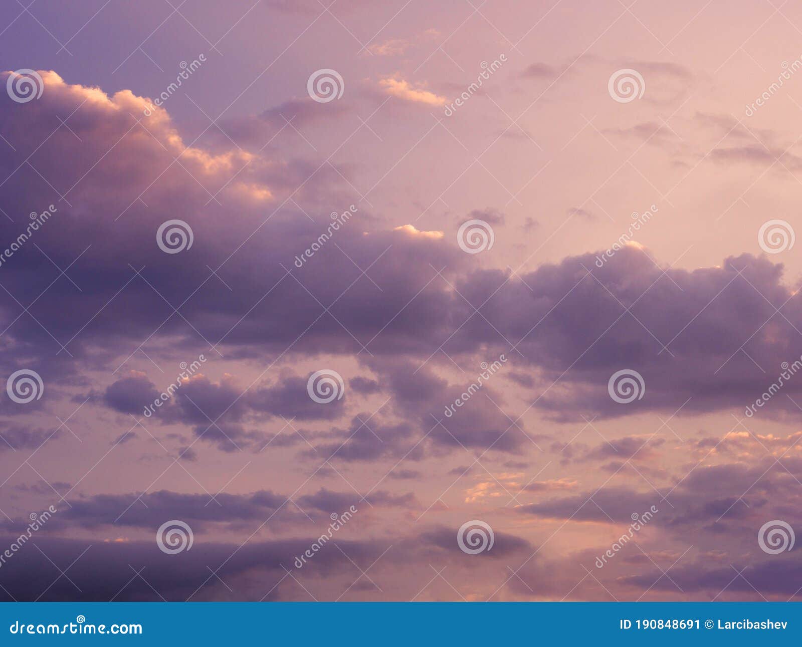 Dramatic Sunset. Clouds in Wide Open Sky. Beautiful Heaven Stock Image ...