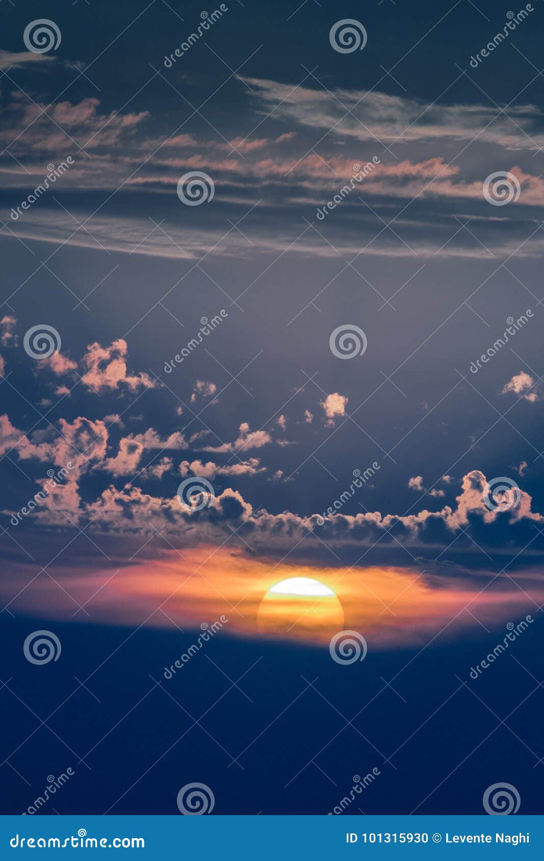 Dramatic sunset stock photo. Image of landscape, horizon - 101315930