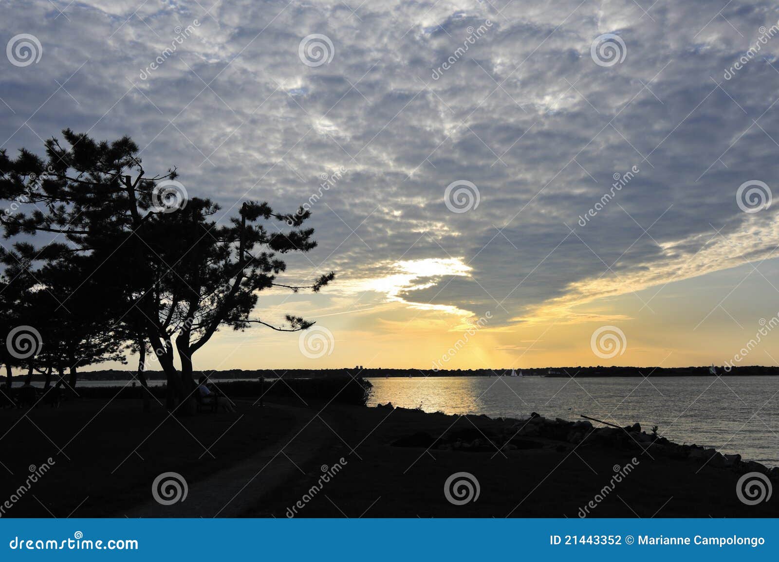 Dramatic Sunset Newport Rhode Island USA Stock Photo - Image of north ...