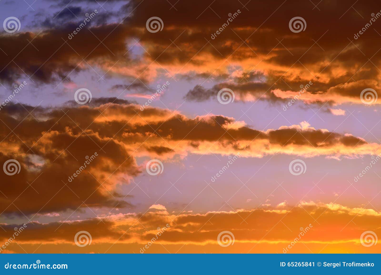 Dramatic Sunset in Orange Tones Stock Image - Image of landscape ...