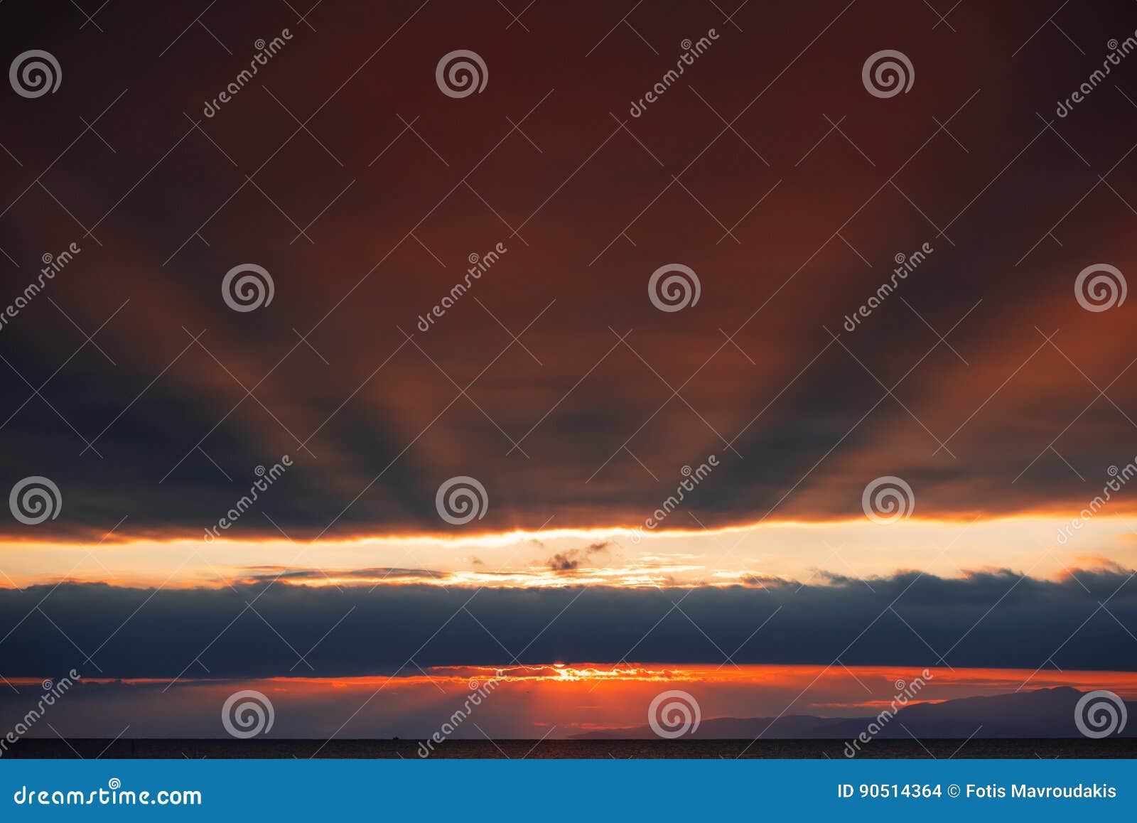 Dramatic sunset rays stock photo. Image of bright, orange - 90514364