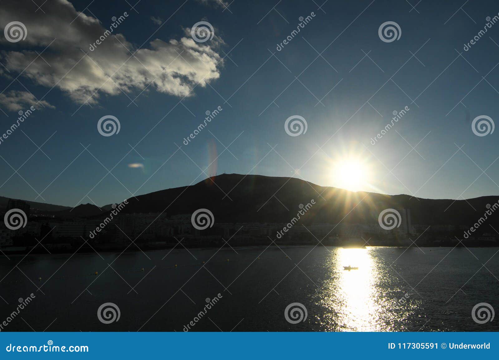 Dramatic Sunset Rays stock image. Image of evening, peak - 117305591
