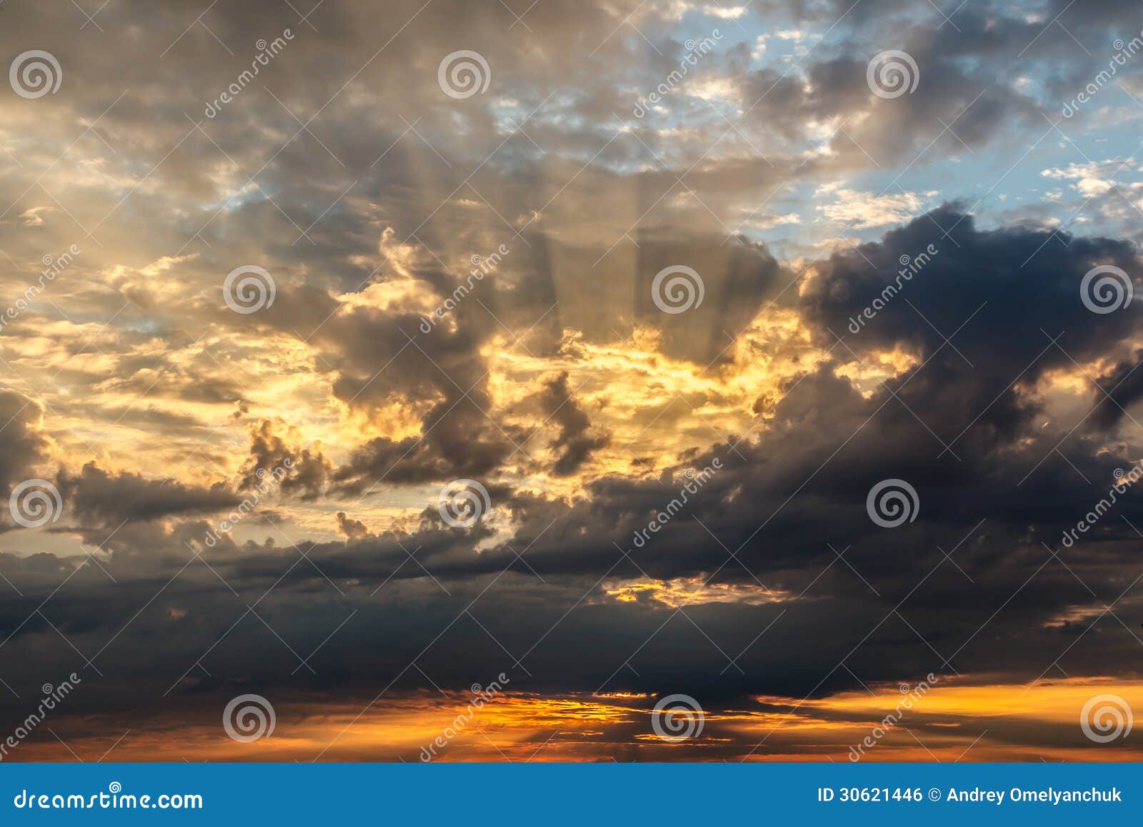 Dramatic Sunset with Red and Gold Clouds Near Genoa Stock Photo - Image ...
